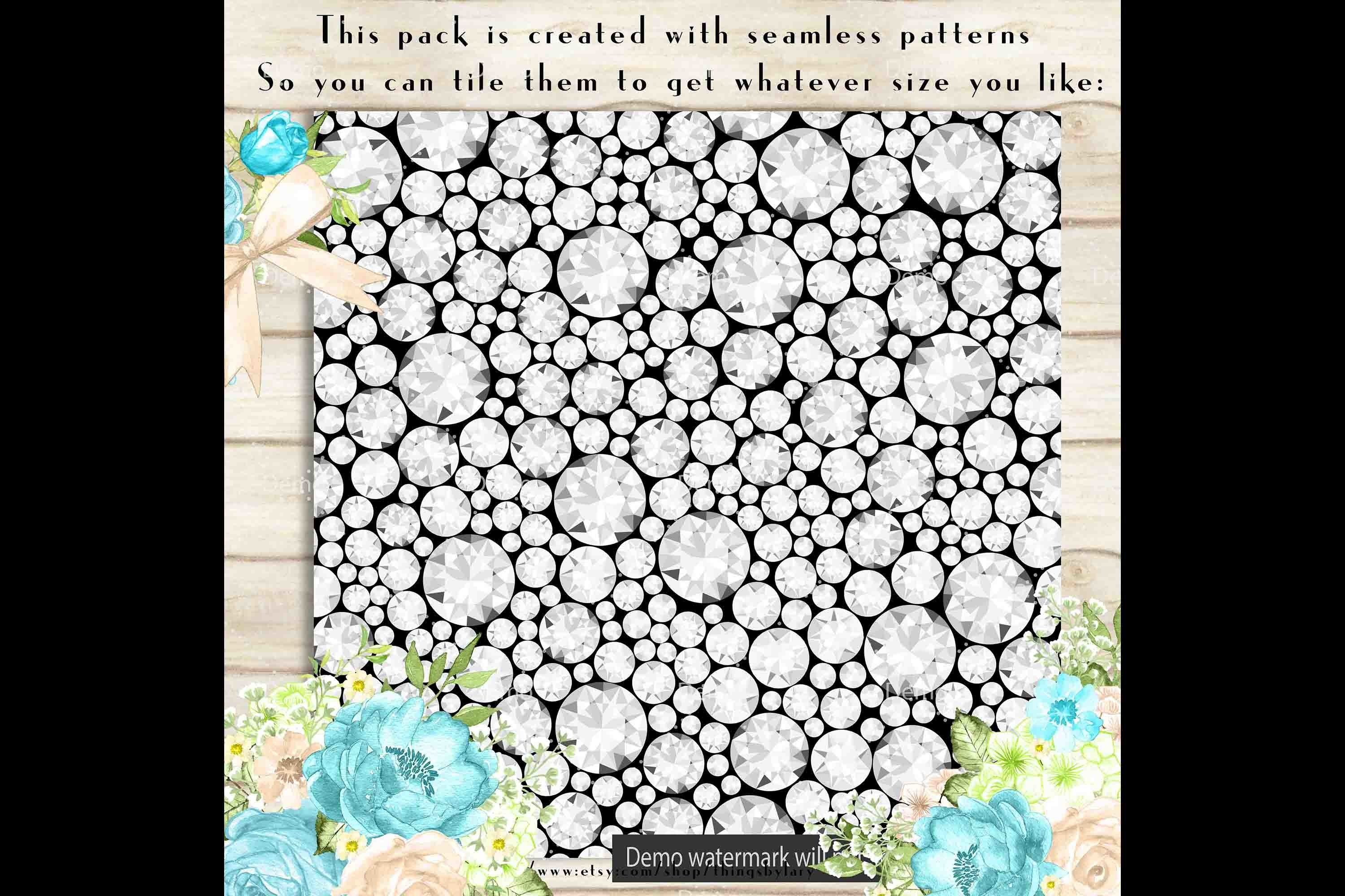 100 Seamless Diamond Pattern Digital Papers 12 x 12 inch (134654 ...