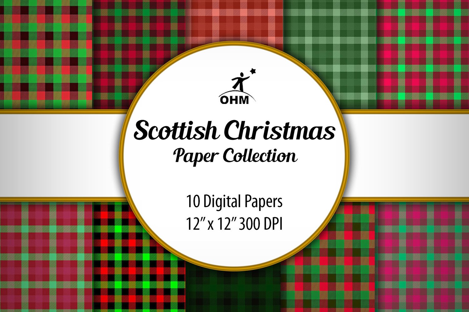 SCOTTISH CHRISTMAS PAPERS COLLECTION, Printable Paper