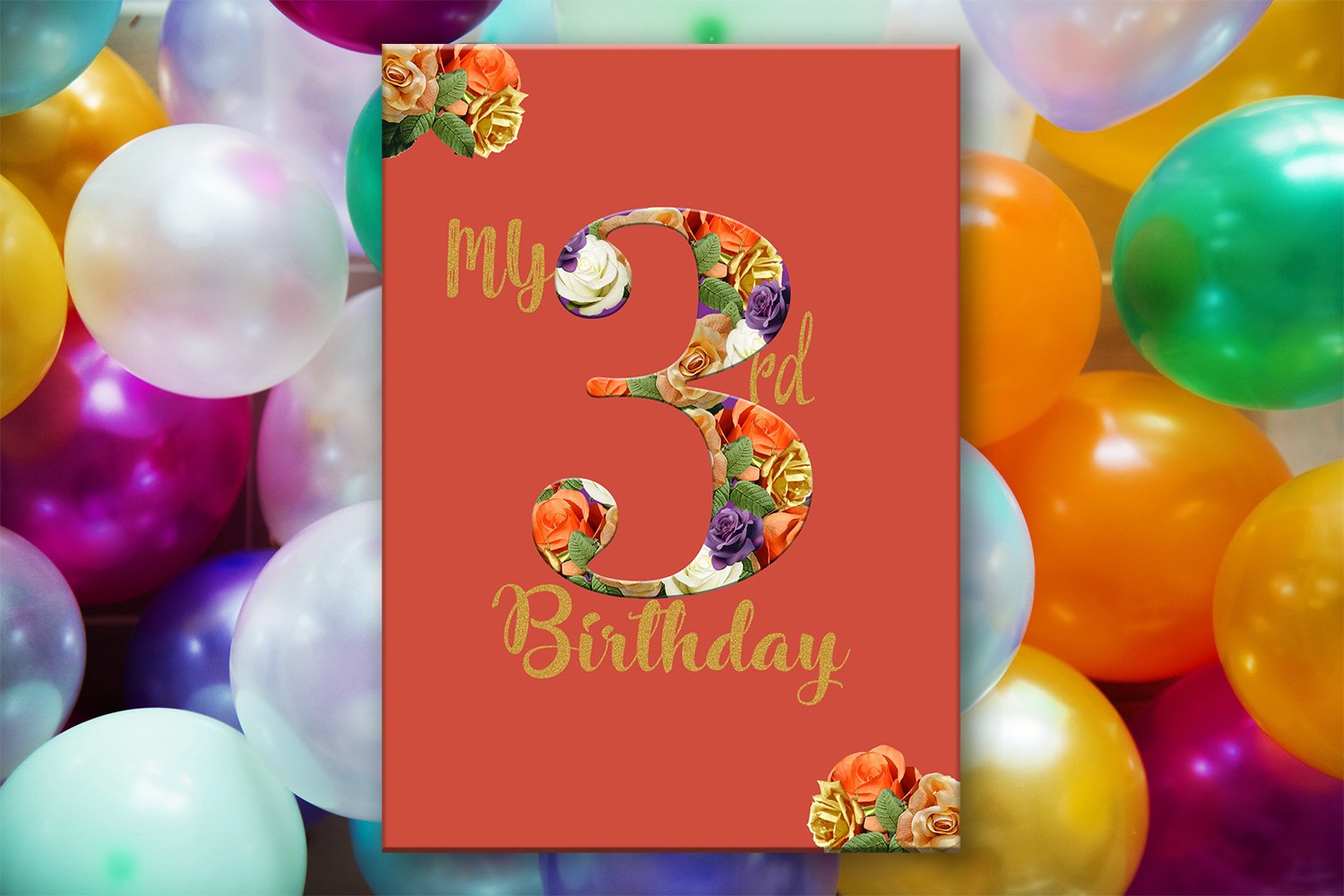 Birthday Card, 3 Years Old, Age 3 Card, 3rd Birthday, OFF50 (122015 ...