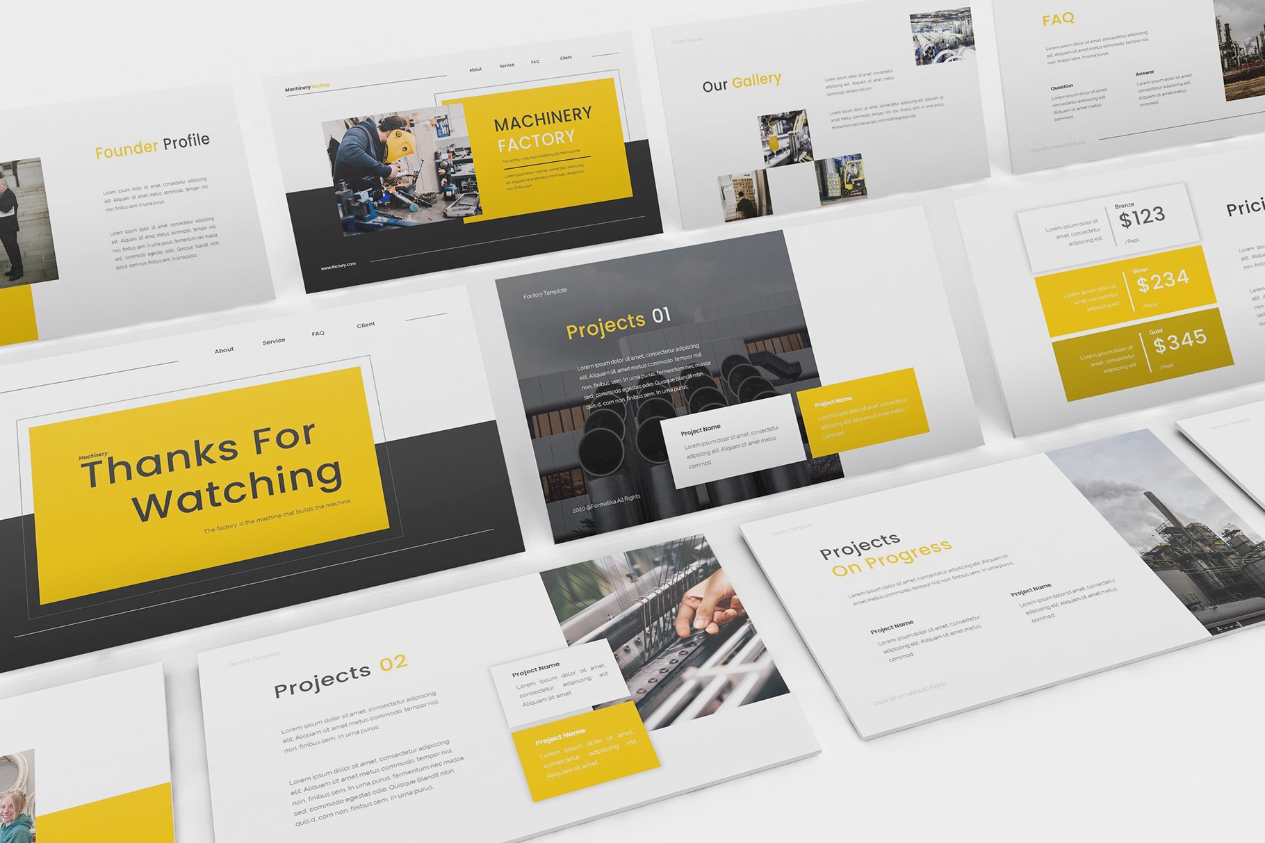 Factory Powerpoint Template (476052) | Presentation Templates | Design ...