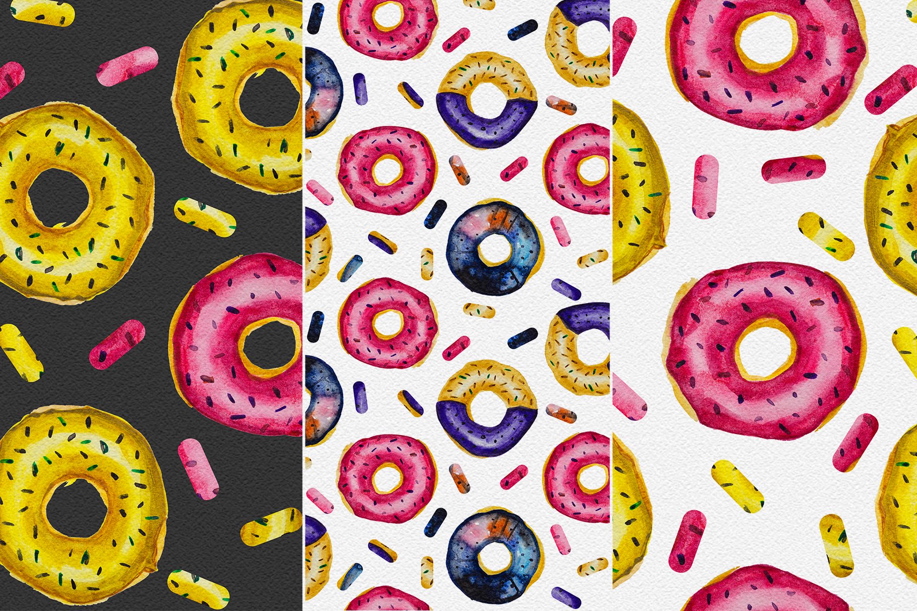 Donut Pattern (61420) | Patterns | Design Bundles