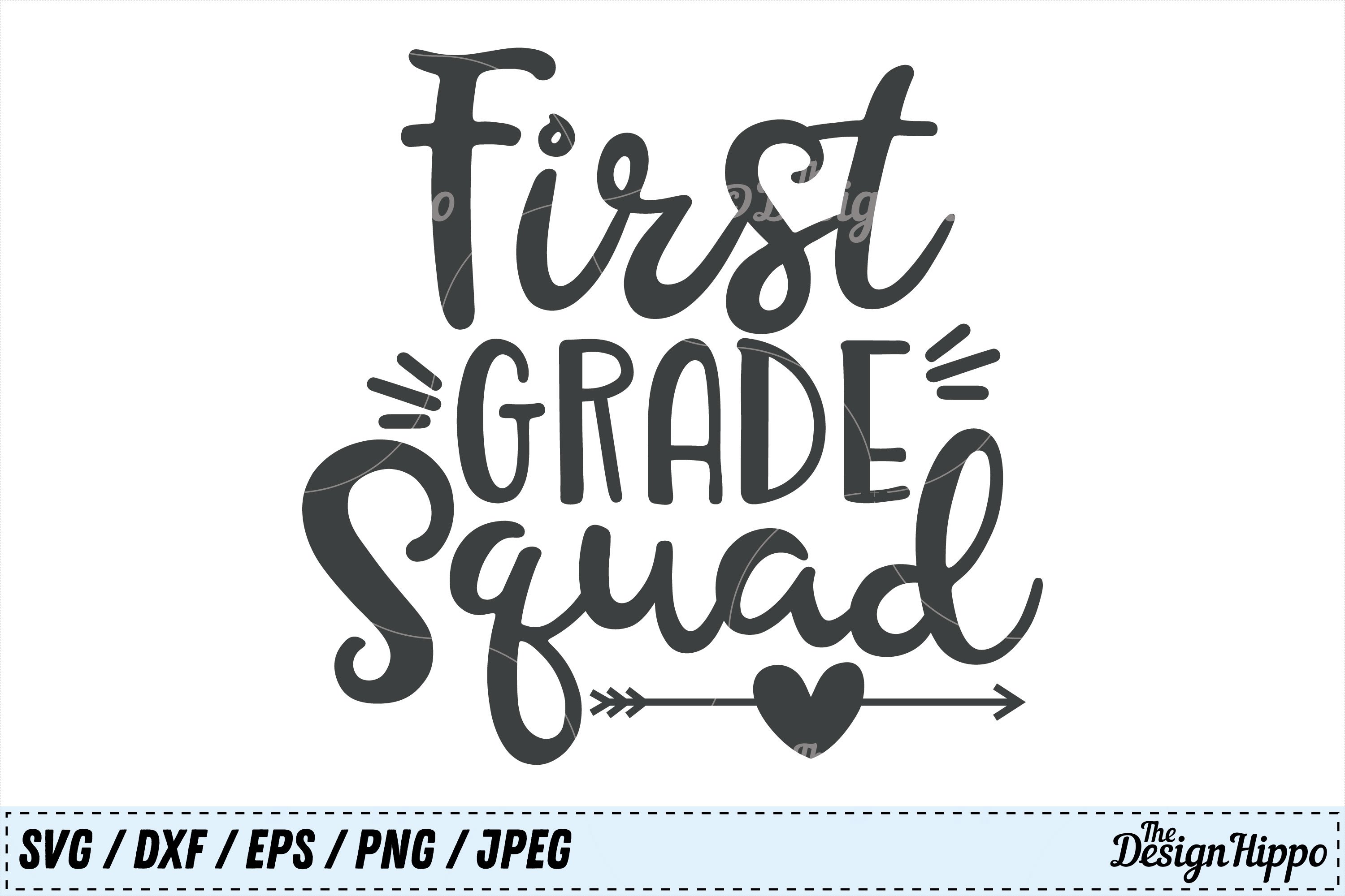 First Grade SVG, Bundle of 15 Designs, SVG DXF PNG Cut Files (291139 ...