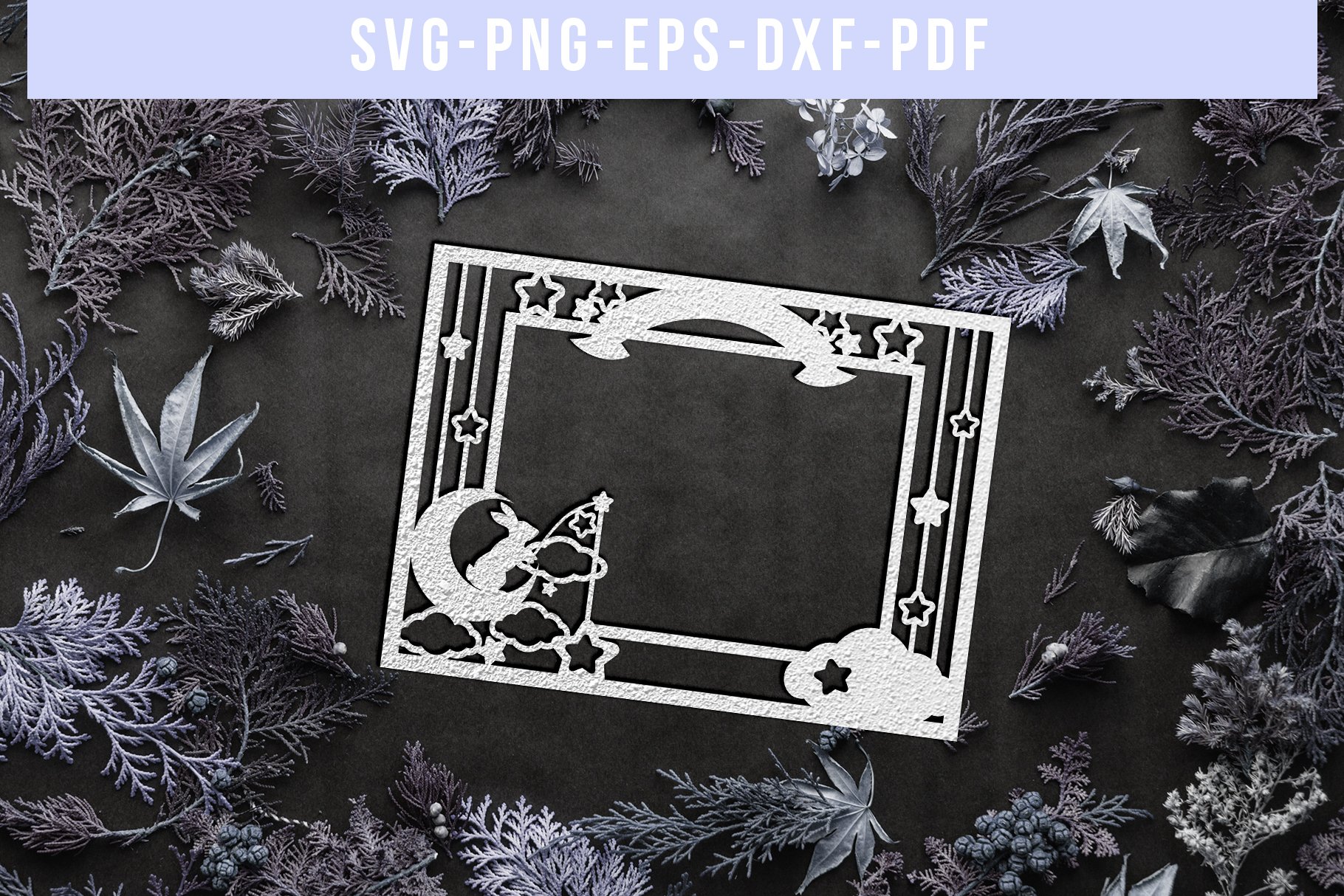 Customizable Landscape Photo Frame Papercut Template, PDF (228368 ...