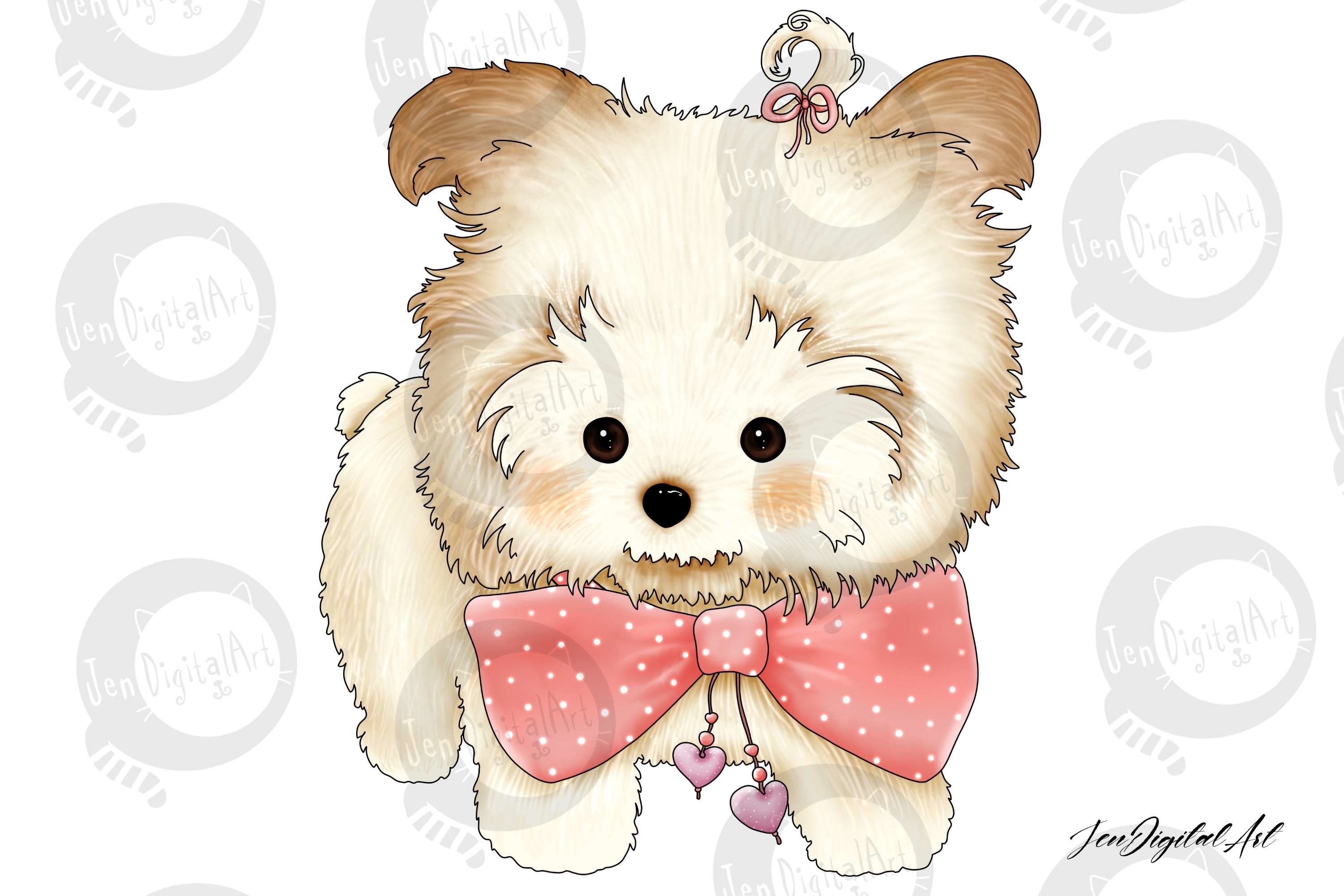 Cute Dogs - Pink Version| Designer Clip Art Set| PNG/JPEG (405911 ...