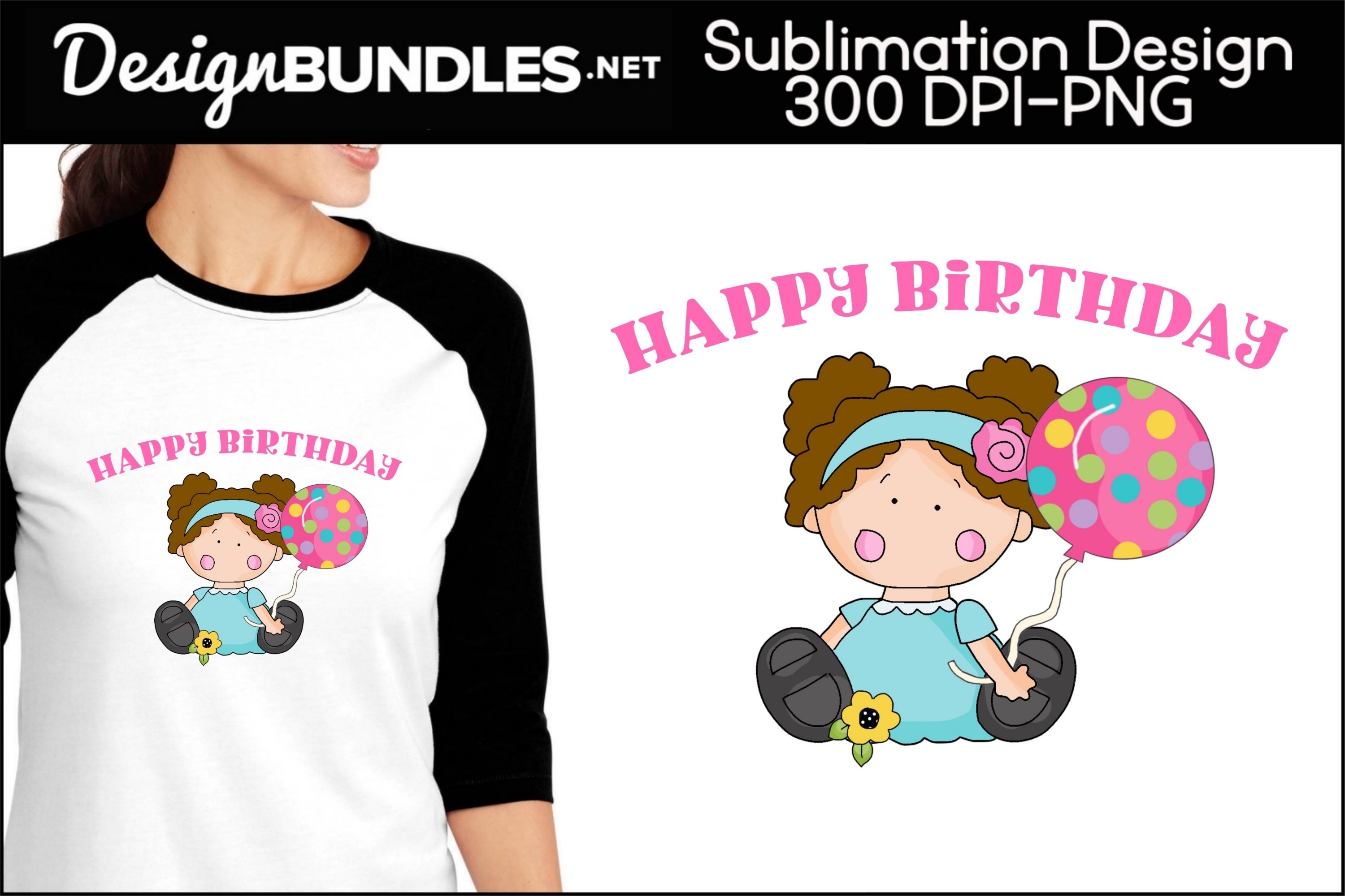 Birthday Girl Sublimation Design