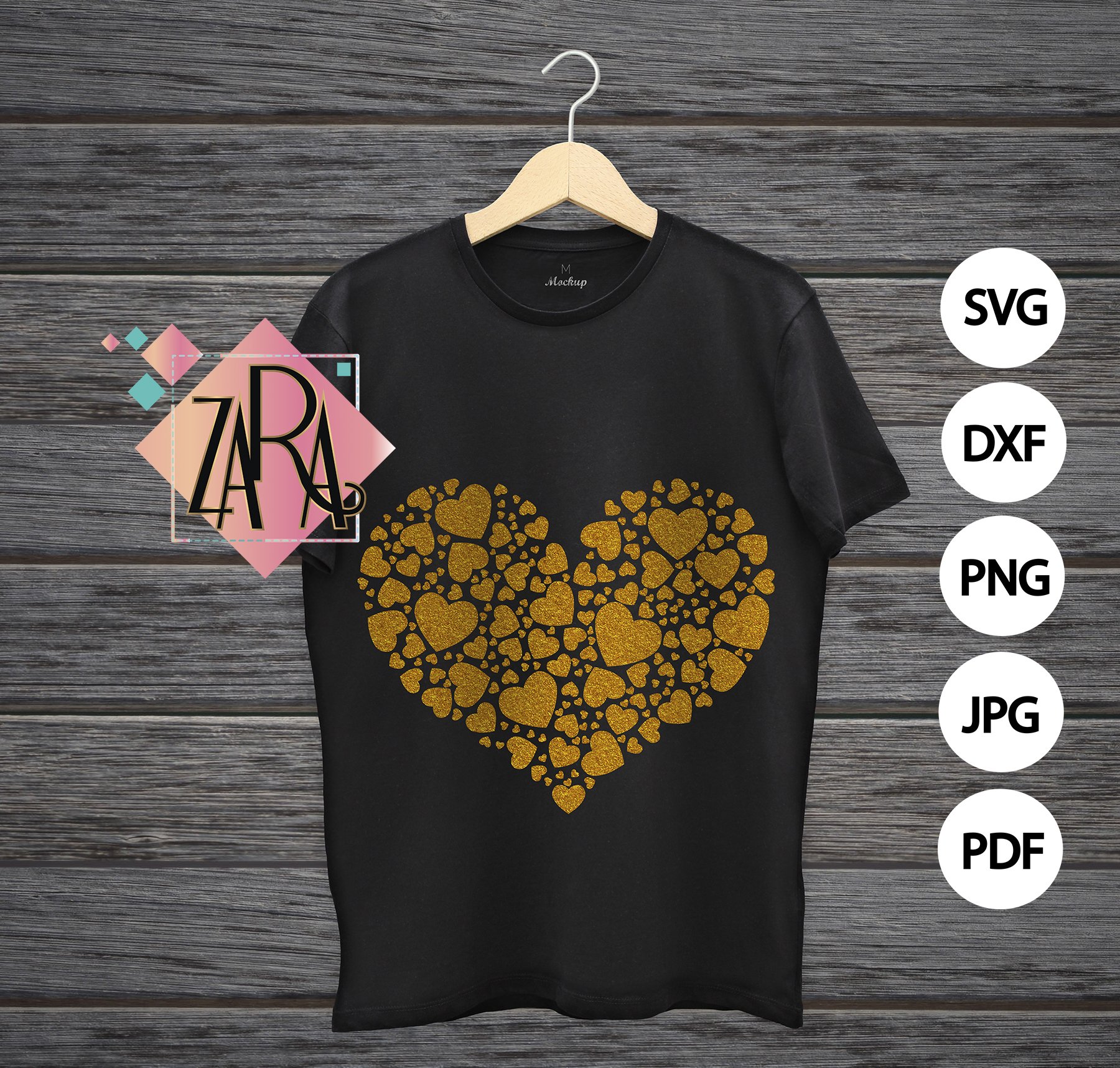 Heart svg DXF pdf jpg PNG - Cutting Files - Wall art - Clip Art (77403 ...