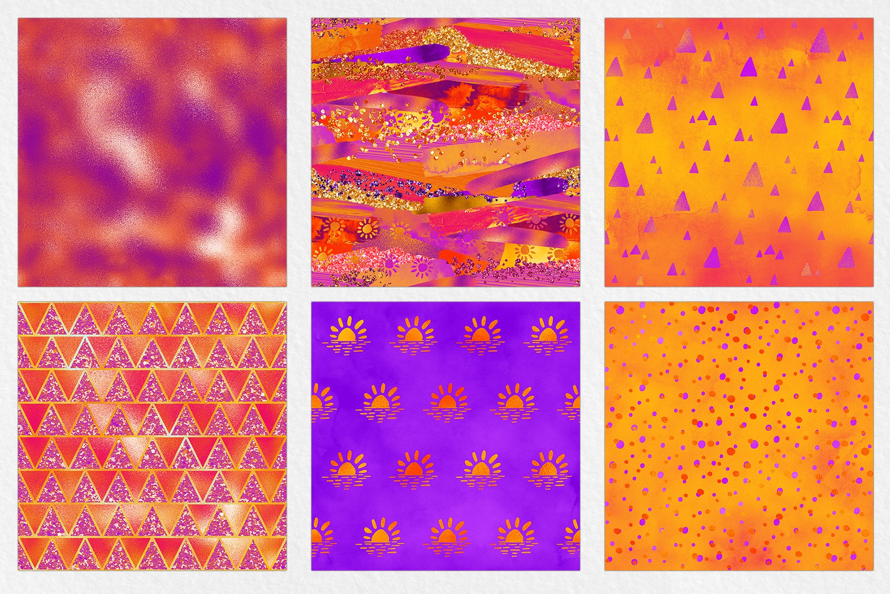 Sunset Digital Paper Pack