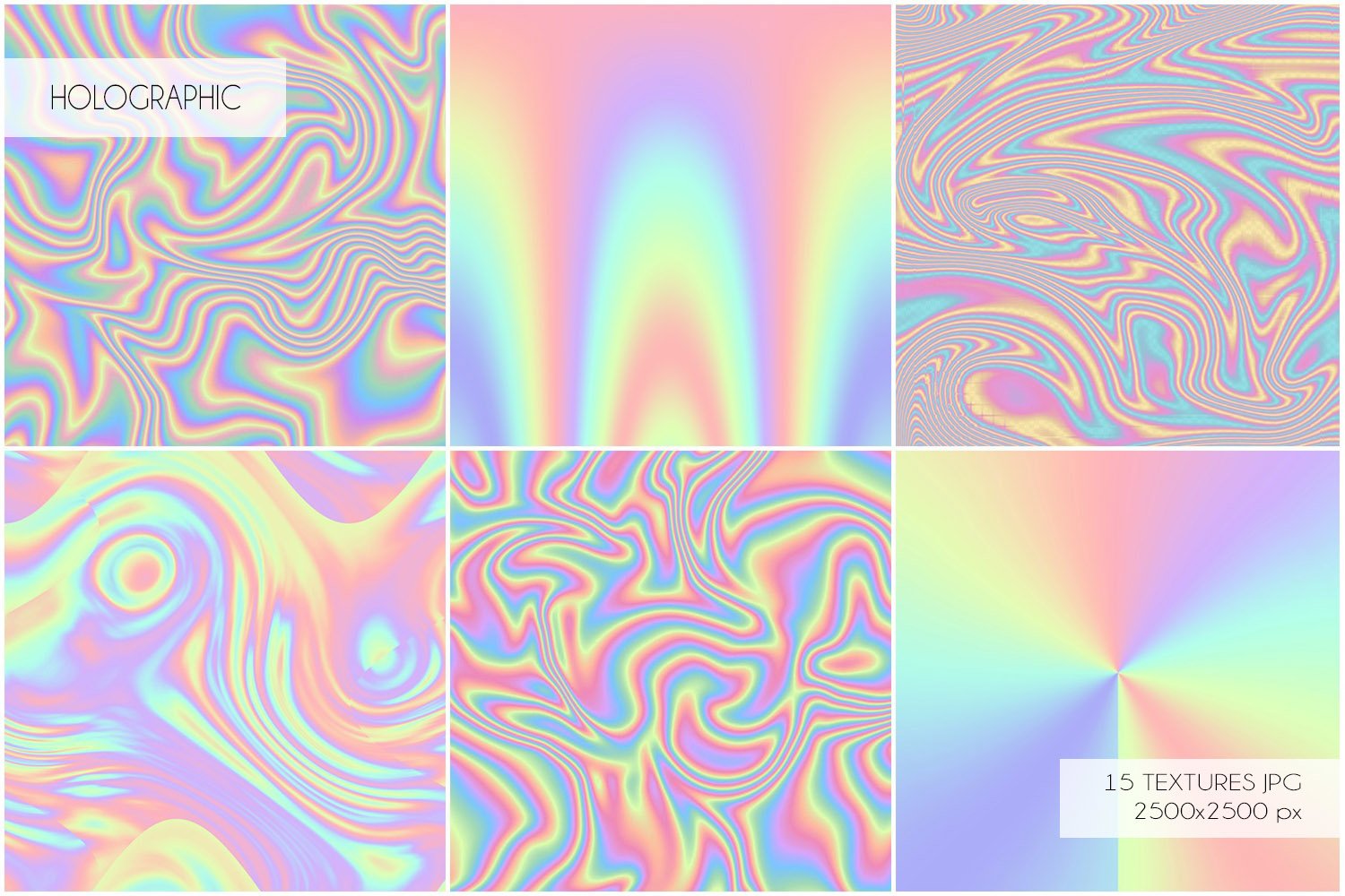 15 Holographic Textures Backgrounds JPG (694584) | Textures | Design ...