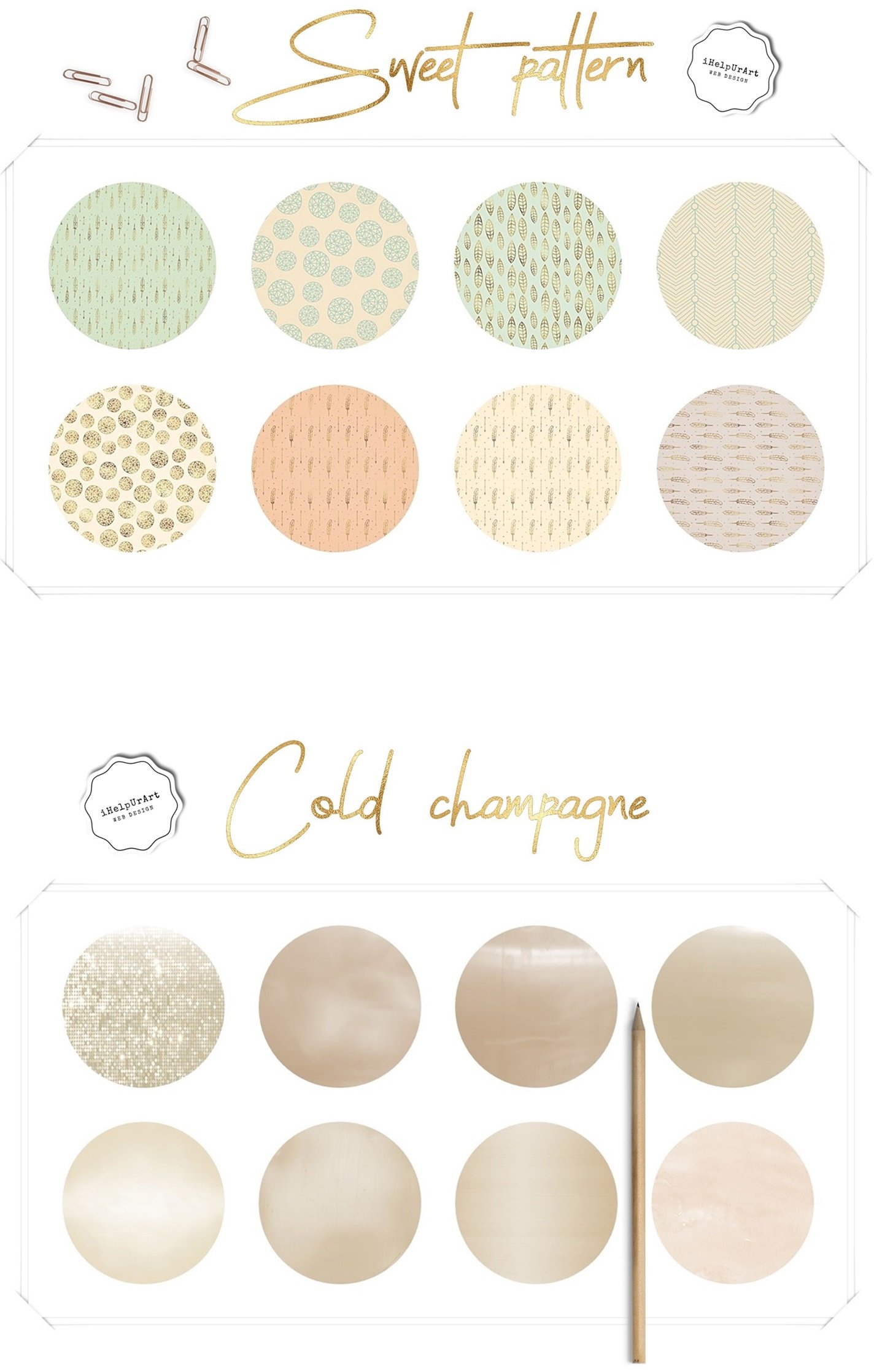 Glamour Textures Kit (120407) | Backgrounds | Design Bundles