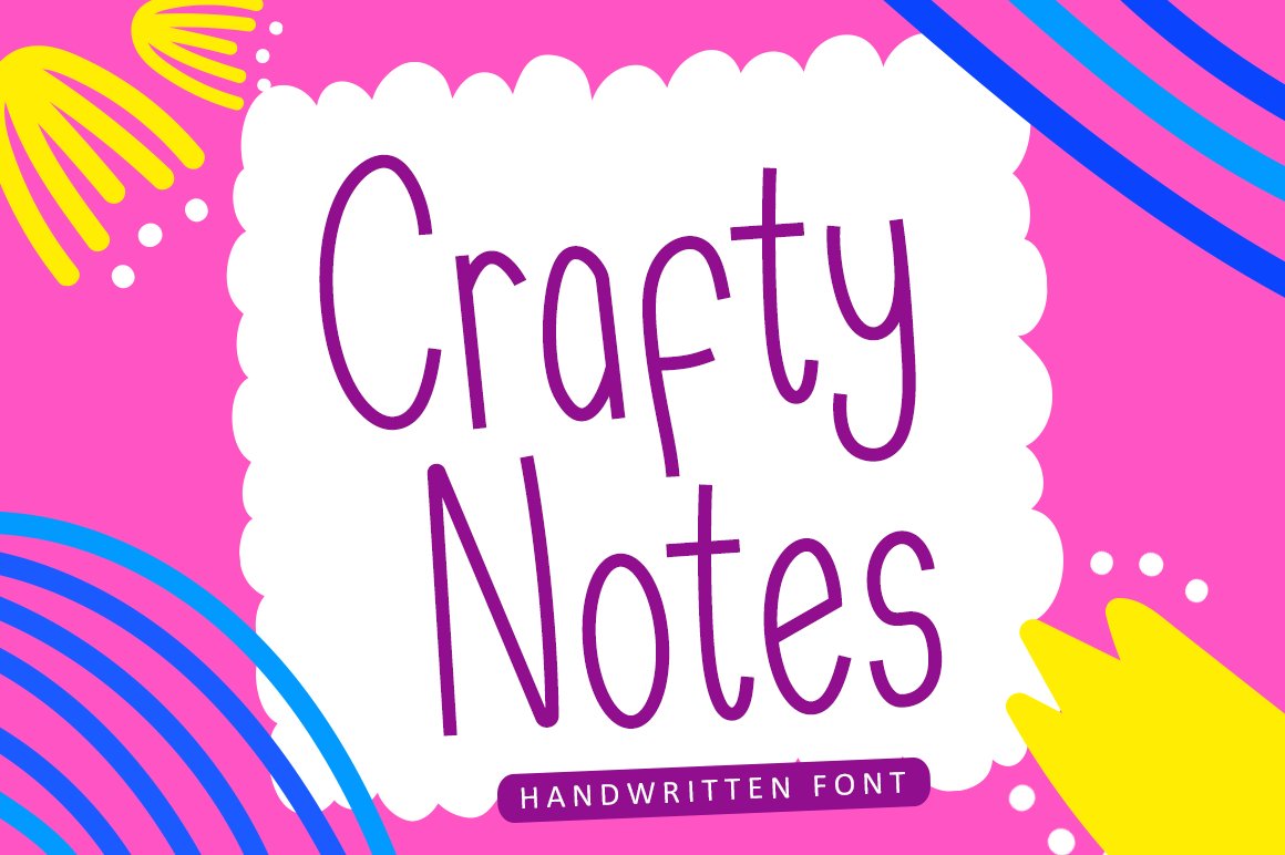 Crafty Notes - Simple Handwritten Font