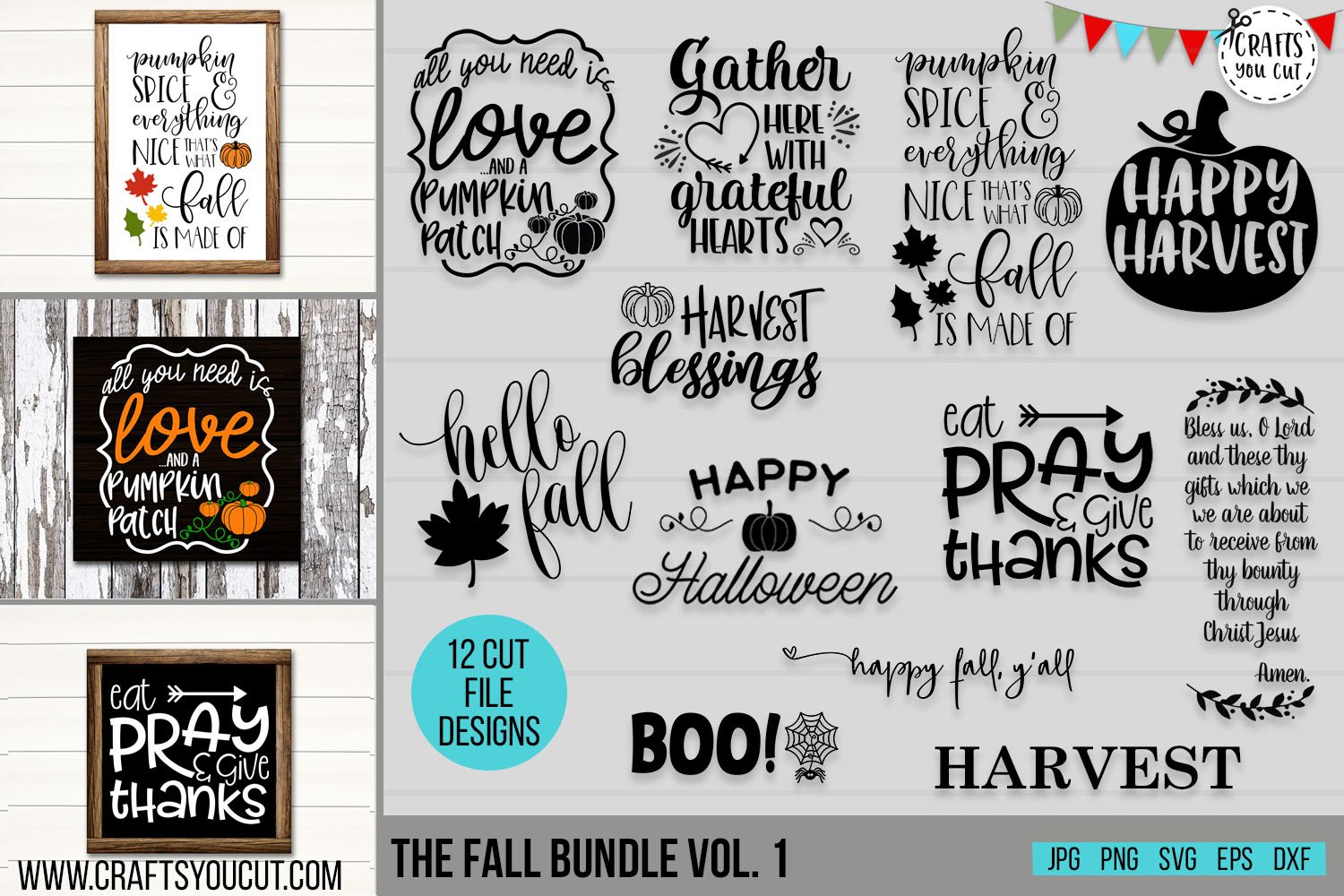 Fall/Halloween/Thanksgiving Vol. 1 (275538) | SVGs | Design Bundles
