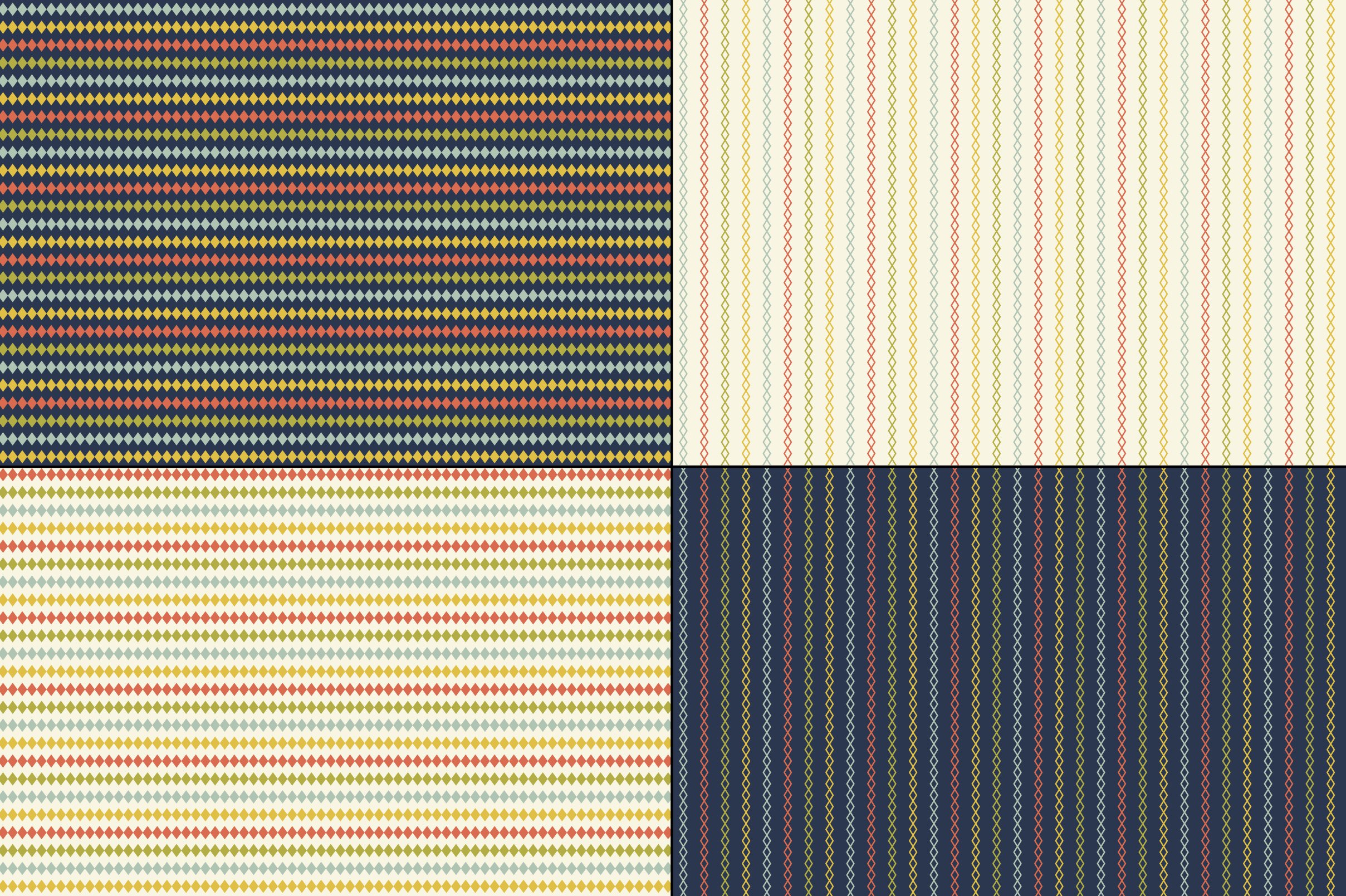 Retro Seamless Small Geometric Patterns (721397) | Patterns | Design ...