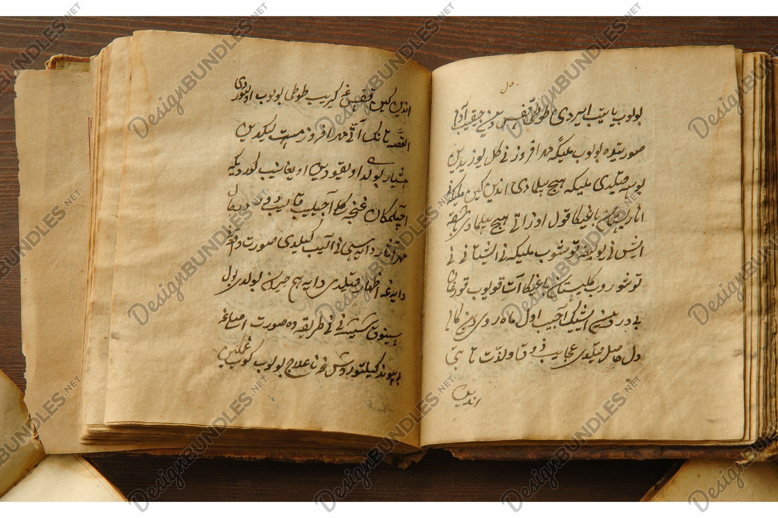 Ancient open arabic book. Old arabic manuscripts and texts (1619568 ...