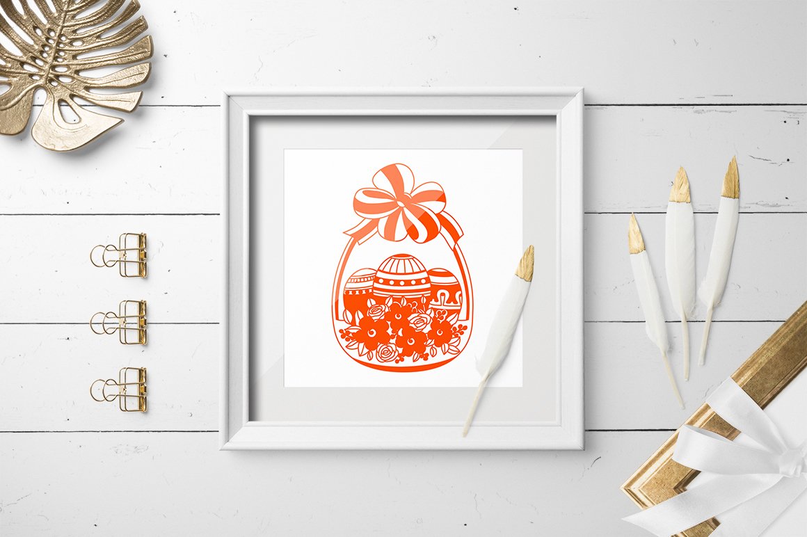 Easter Layered Papercut Template