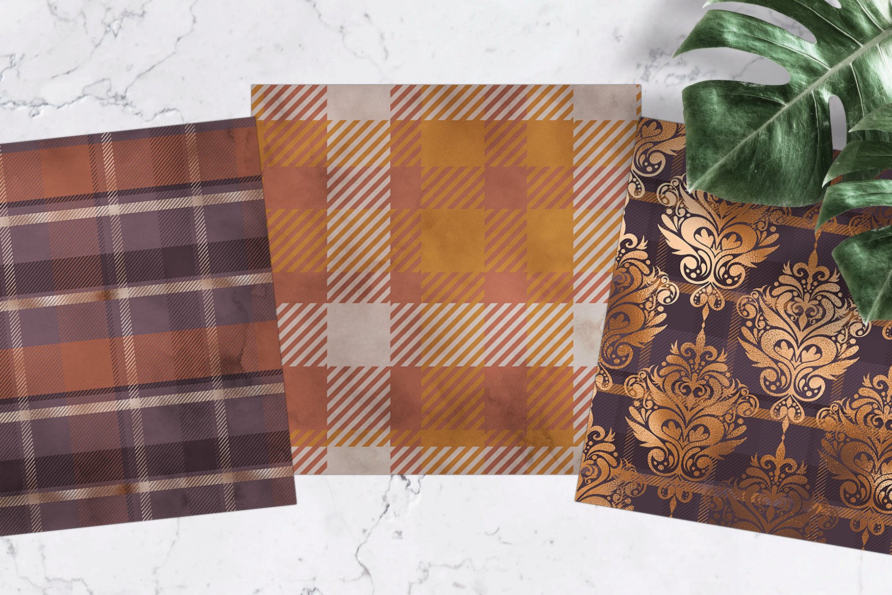 Fall Flannel Digital Paper Pack
