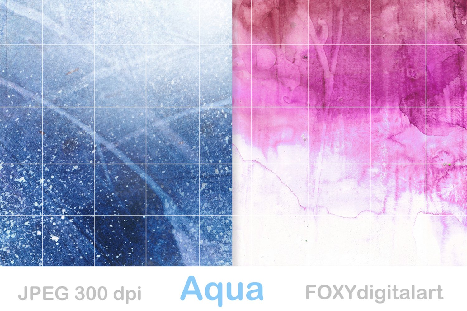 Watercolor Digital Papers Ombre Paint Splatters (271423 ...