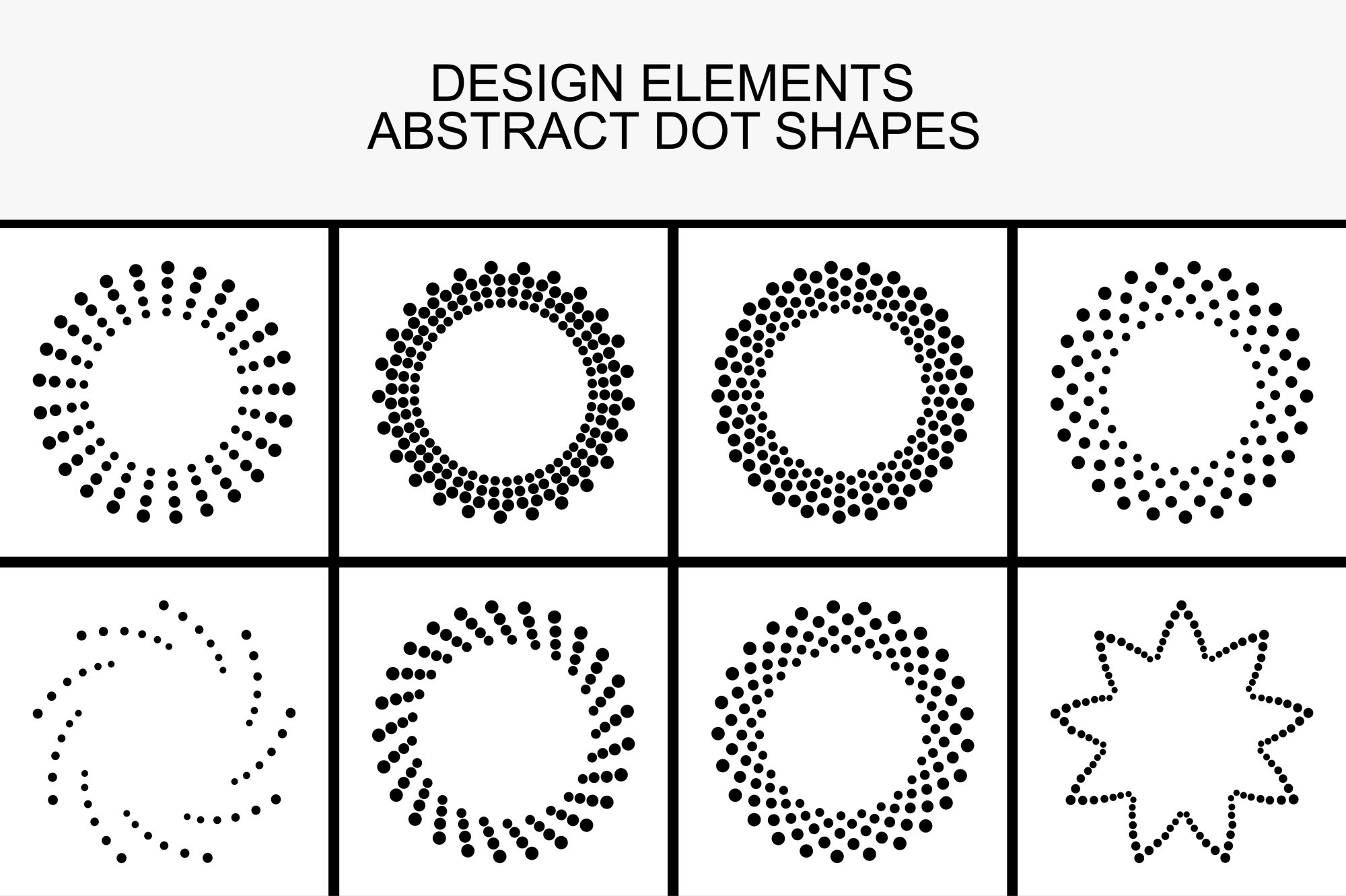Dotted design elements. (8223)