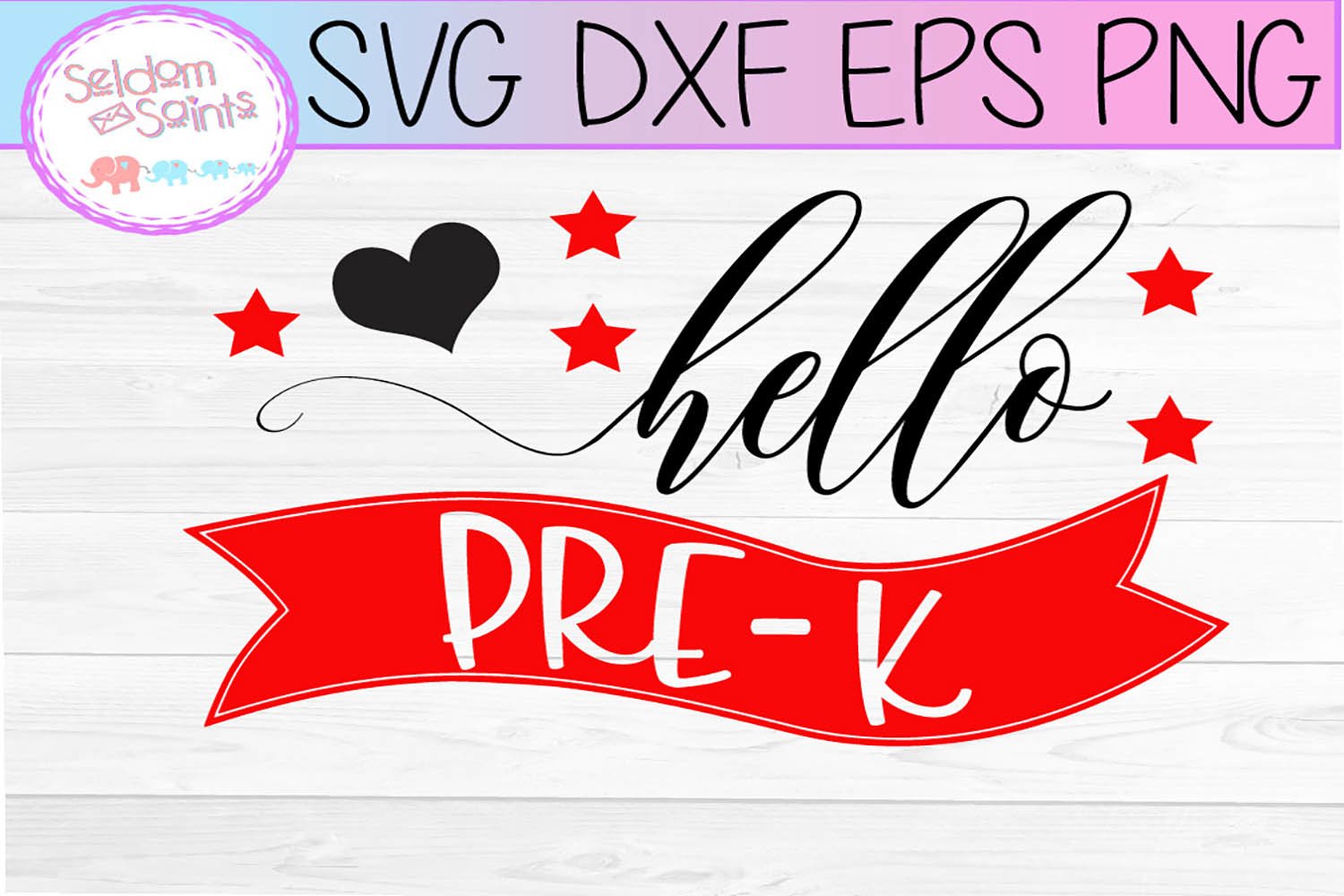 Hello Pre-K SVG PNG DXF EPS,