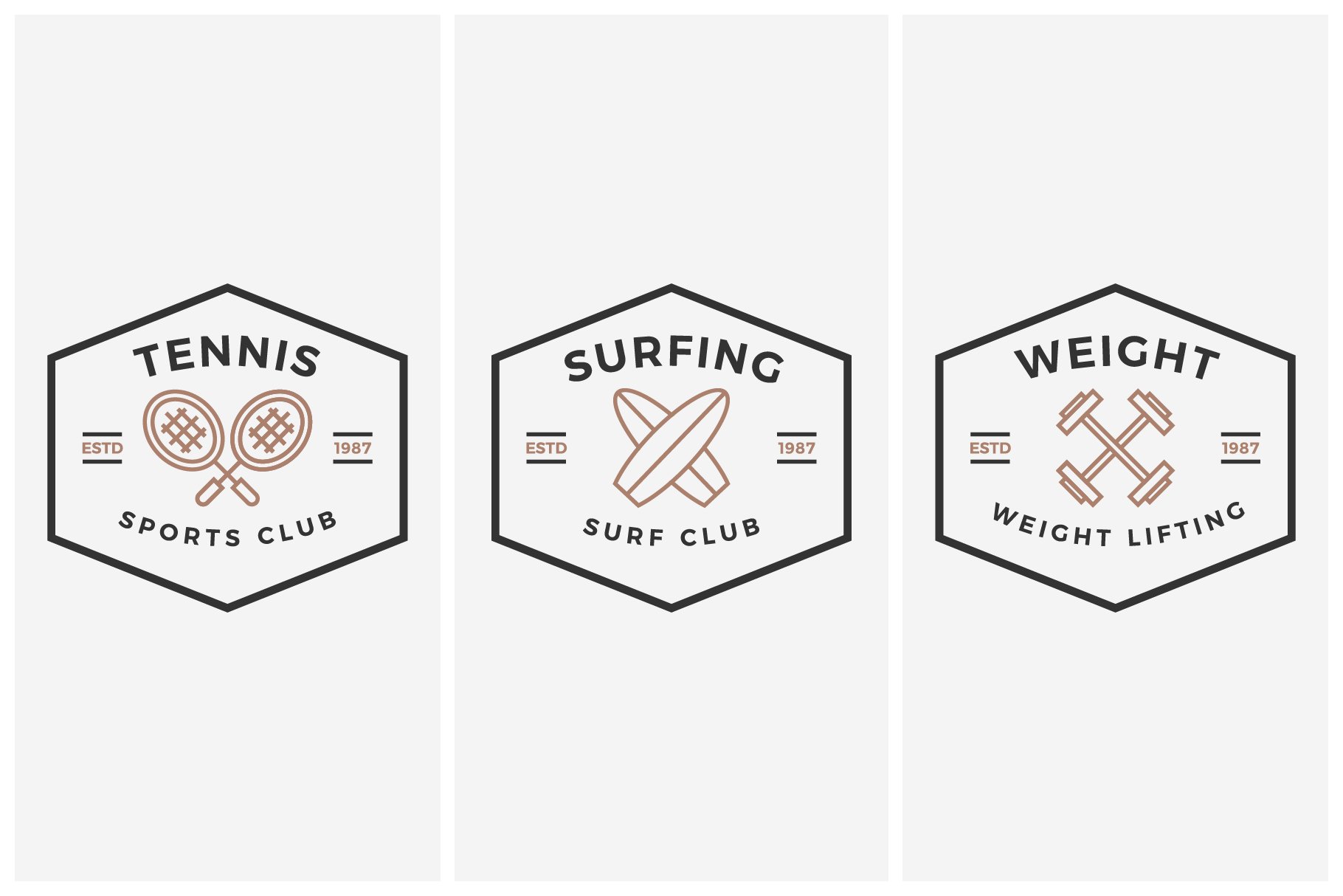 Sports Outline Logo Templates