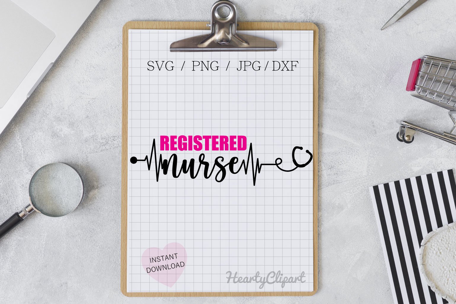 registered nurse svg , cutting files (789967) | Cut Files | Design Bundles