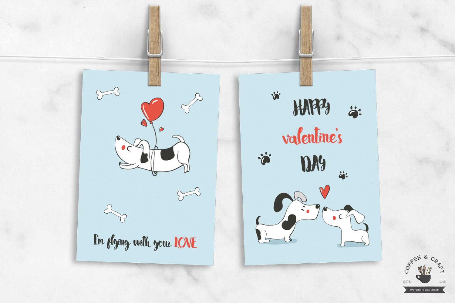 Valentine Cutie Dogs