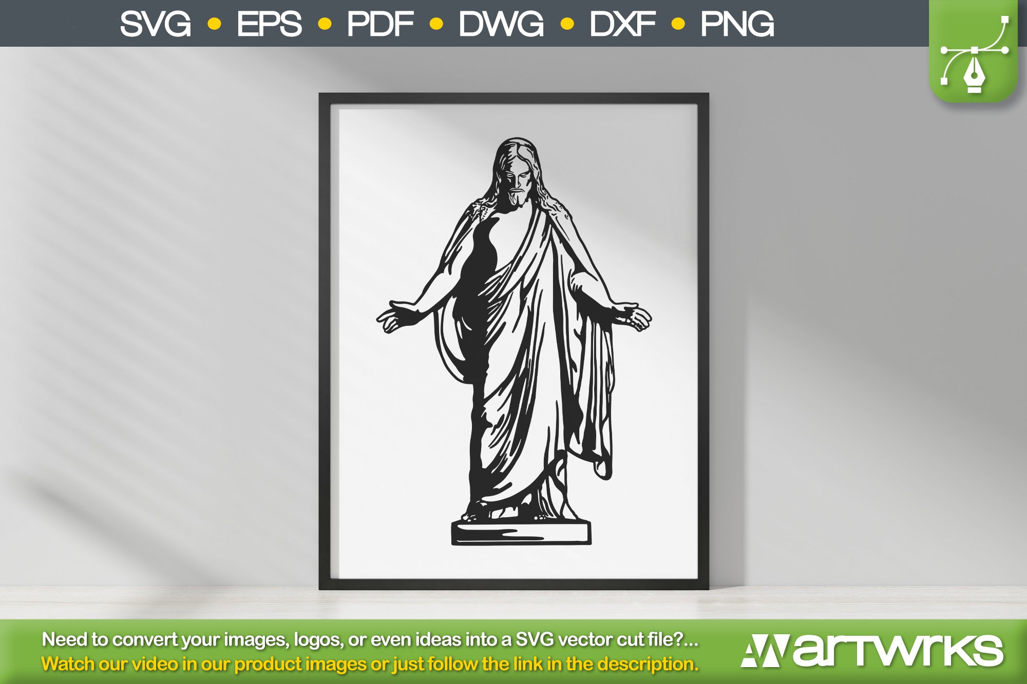 Christus Cut File Jesus SVG Religious SVG by Artworks SVG (1103181 ...