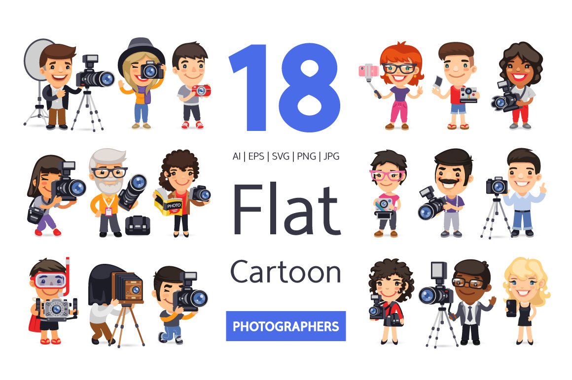 Photographer Cartoon Character