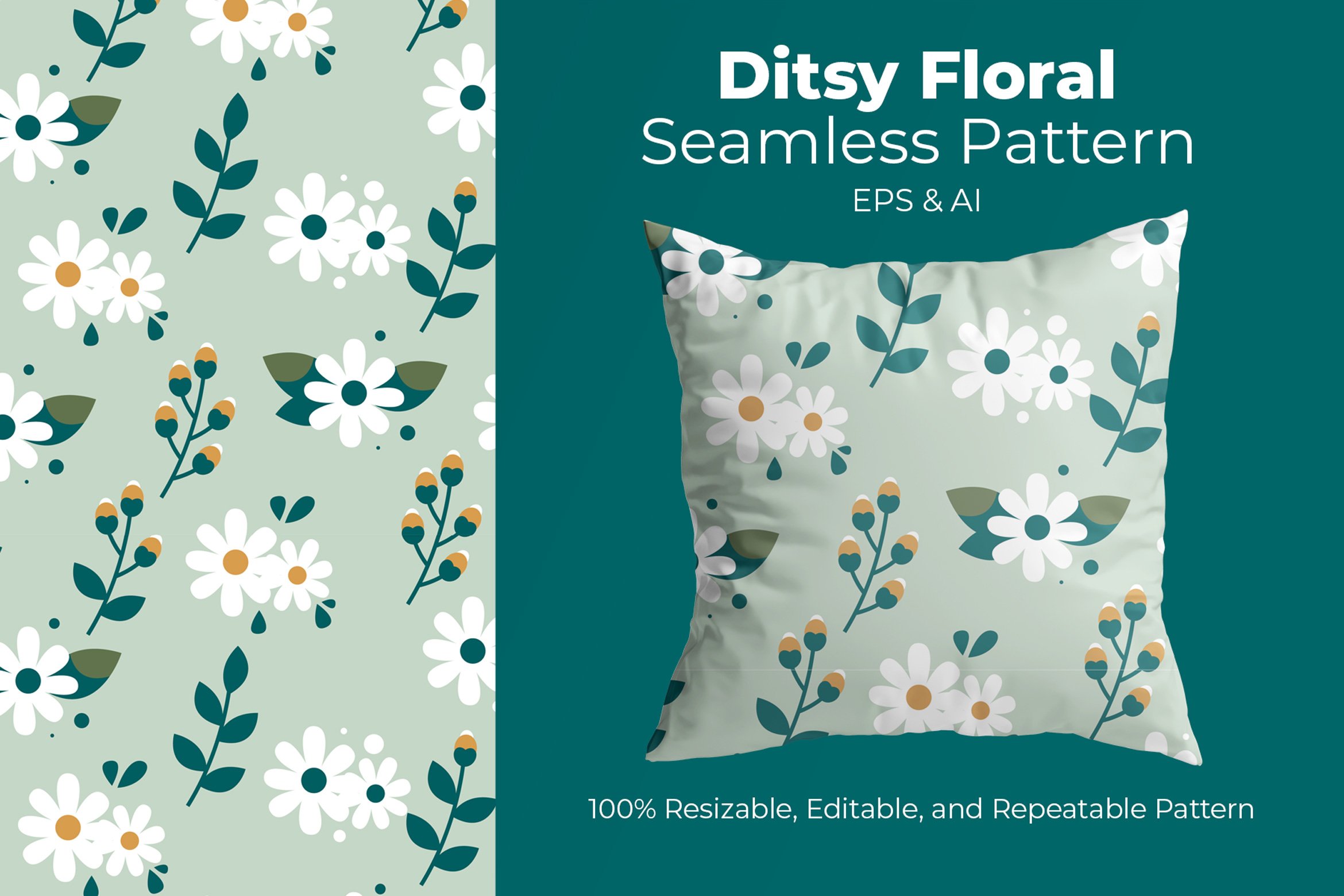 Ditsy Floral - Seamless Pattern