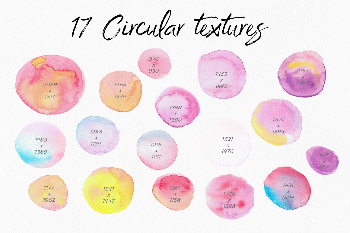 The Colourful Watercolour Texture Kit (333407) | Textures | Design Bundles