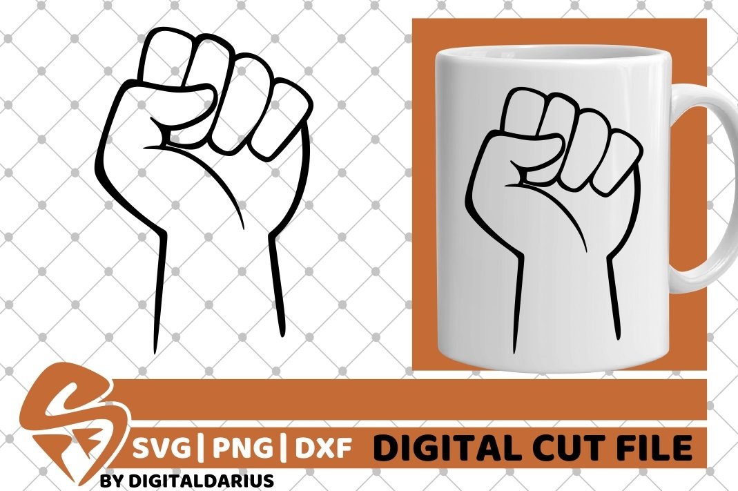 2x Fist Designs Bundle svg, Hand svg, Power svg, Black Man (604322 ...