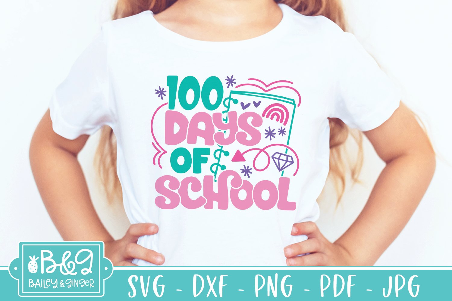 100 Days of School SVG Bundle - 16 Designs (1109350) | Cut Files ...