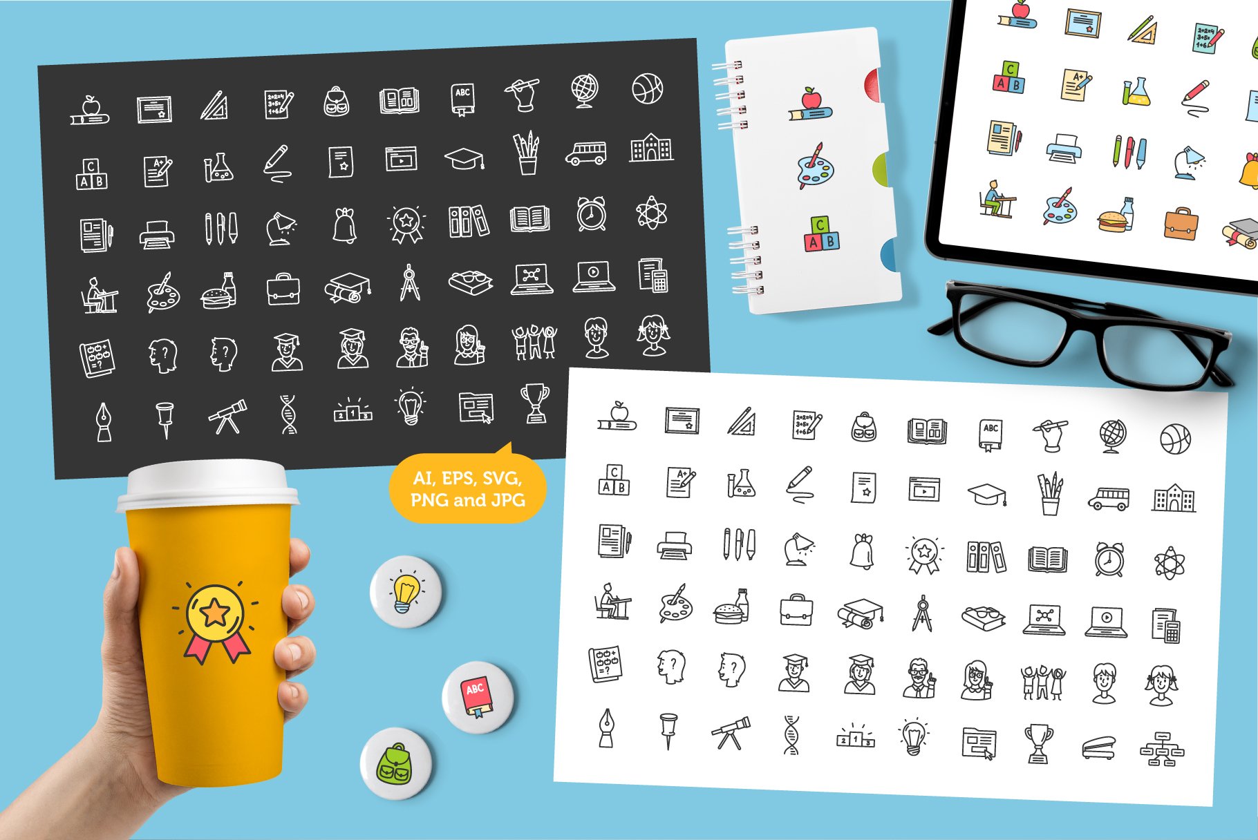Education Icon Set