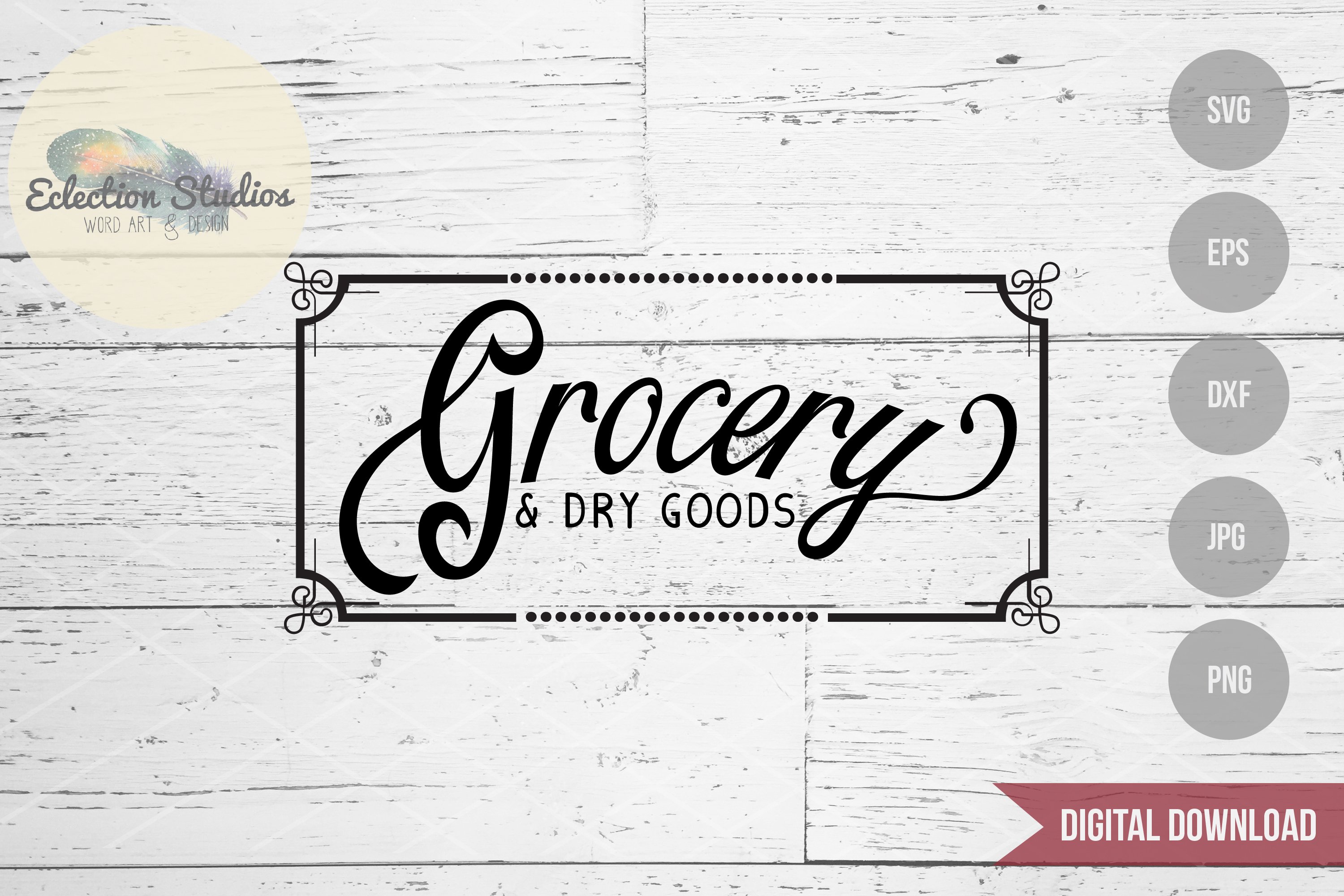 Grocery Sign SVG (90245) | SVGs | Design Bundles