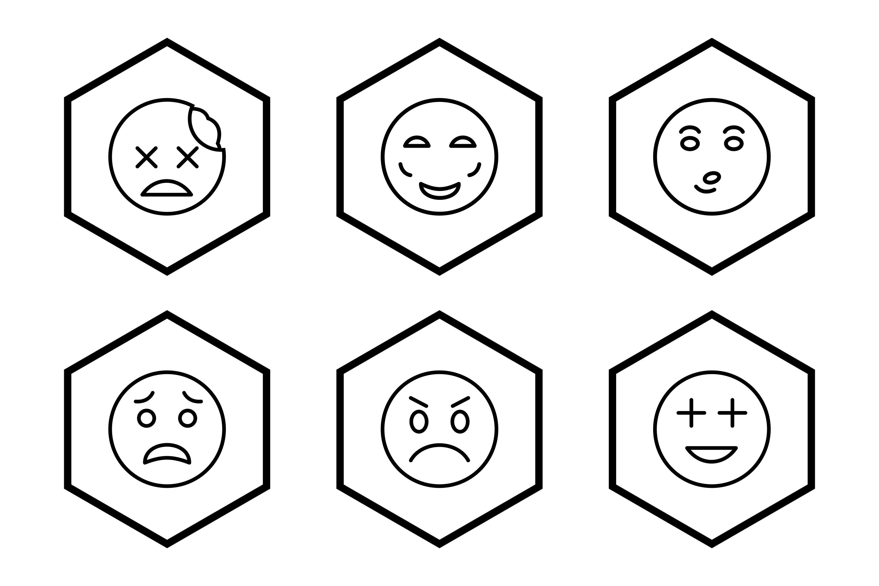 Set Of Emojis and Emoticons Icons (469580) | Icons | Design Bundles