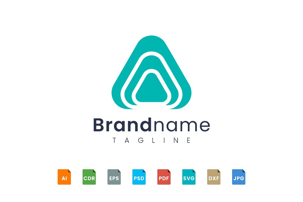 Triangle with rounded corners (936159) | Logos | Design Bundles