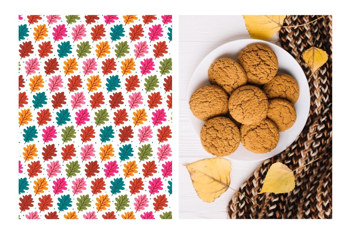 7 Autumn patterns (675684) | Patterns | Design Bundles