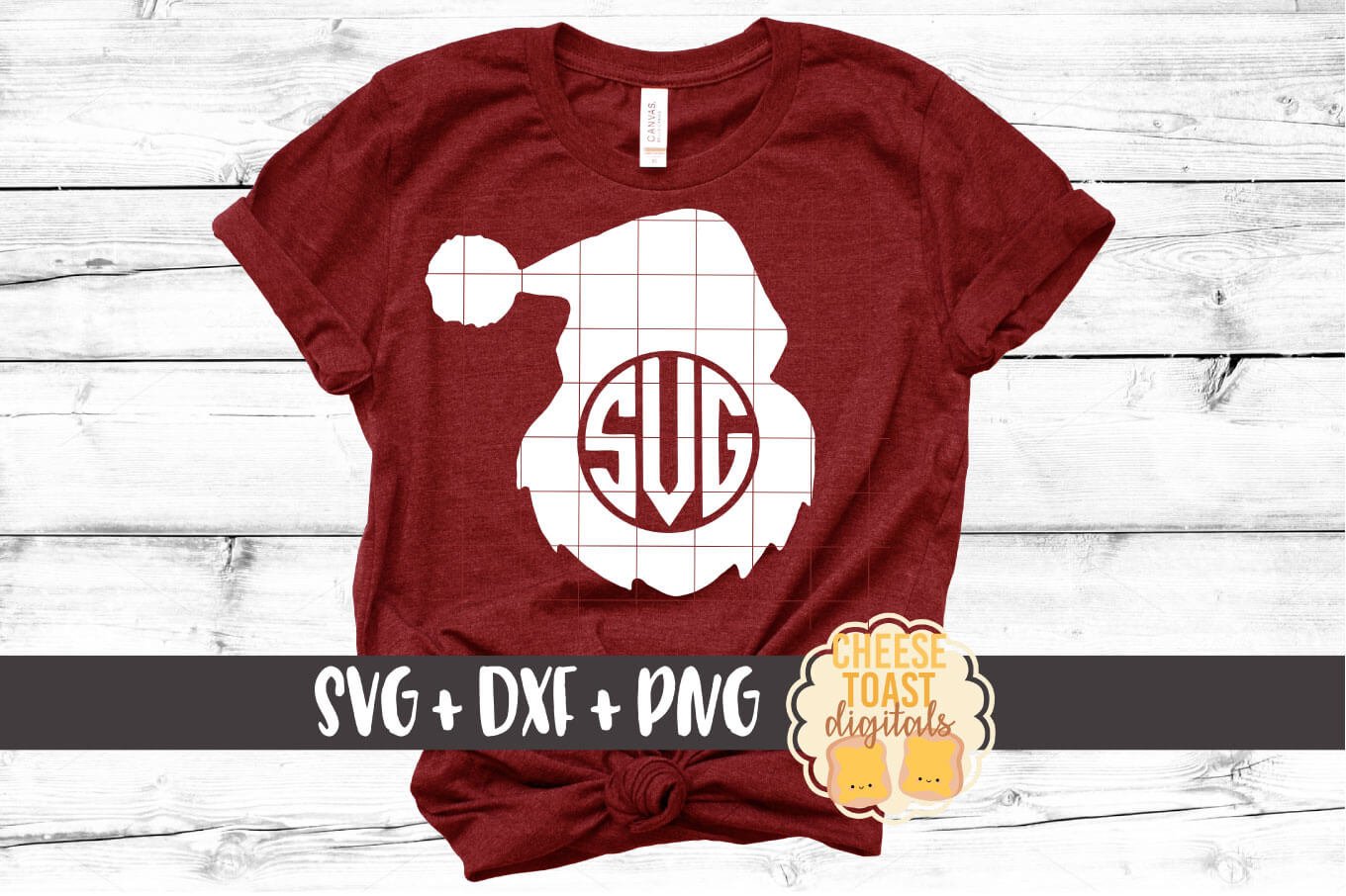 Santa Face Monogram - Christmas SVG Files (155788) | SVGs | Design Bundles