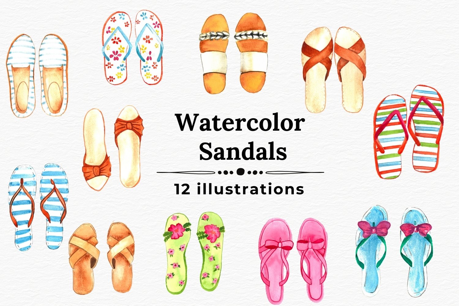 Beach Sandal Clipart