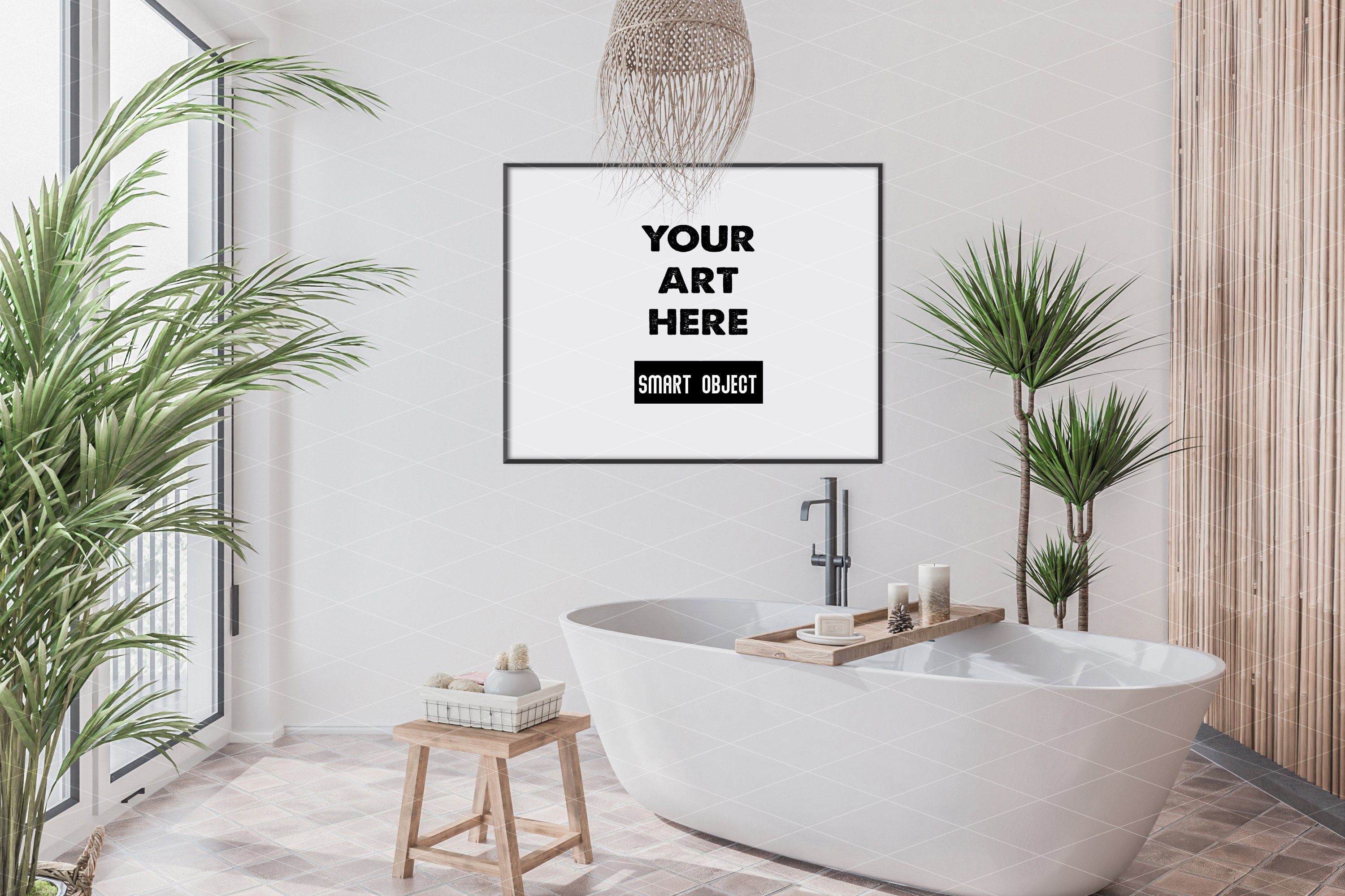 Horizontal frame mockup - movable & scalable frame (1549646) | Frames ...