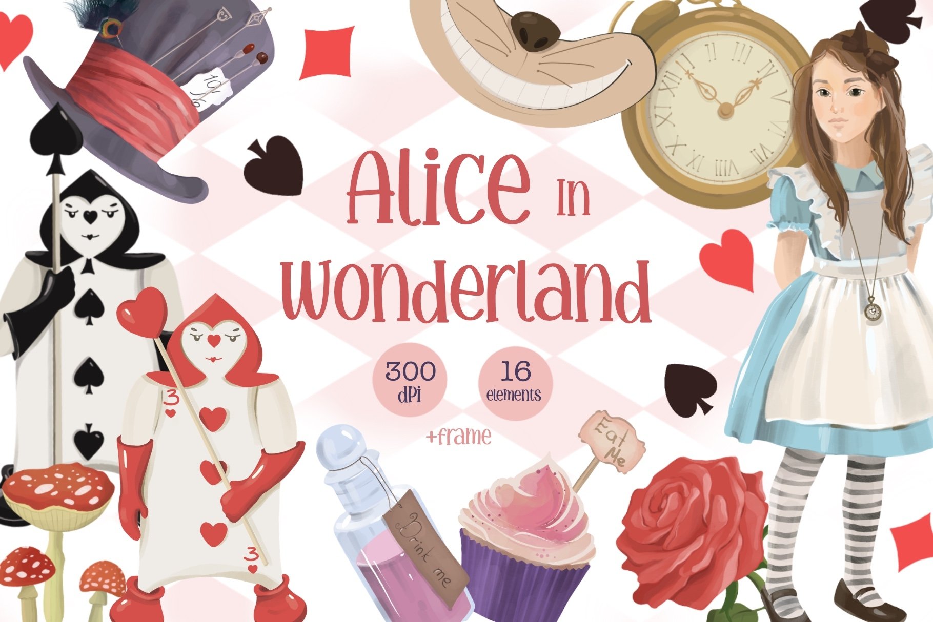 Alice In Wonderland Eat Me Clip Art