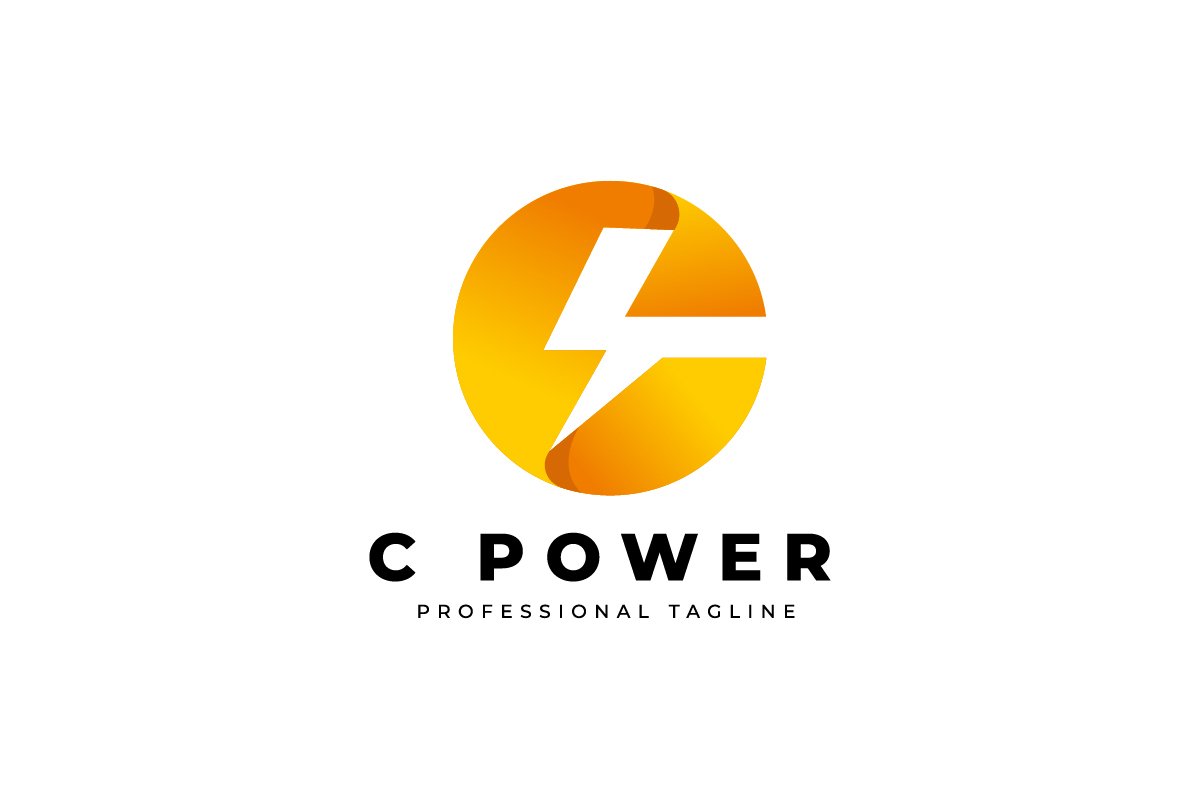 C Letter Power Logo (2225809) | Logos | Design Bundles