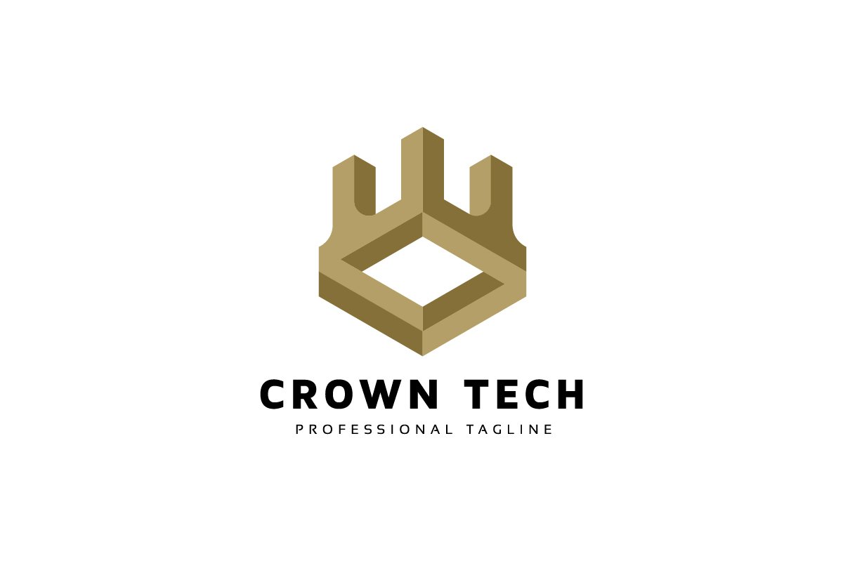 Crown Tech Logo (2228239) | Logos | Design Bundles
