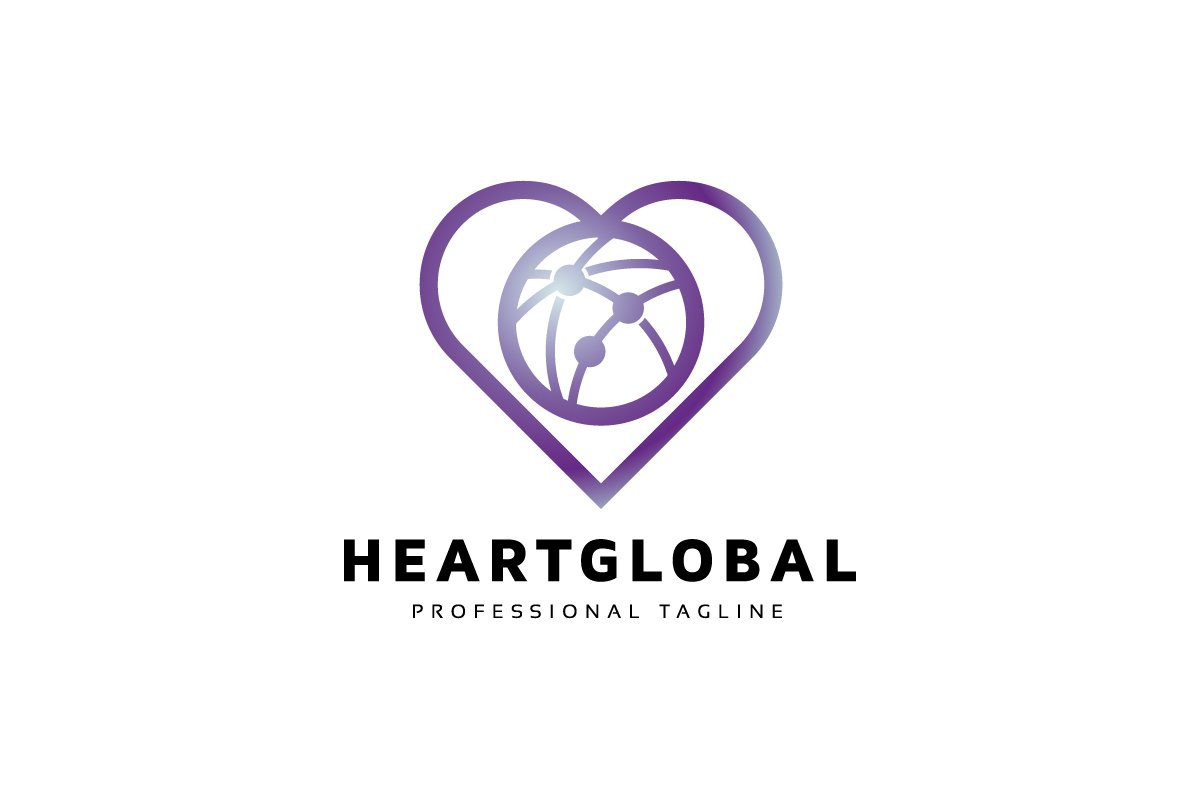 Heart Tech Logo (2231562) | Logos | Design Bundles