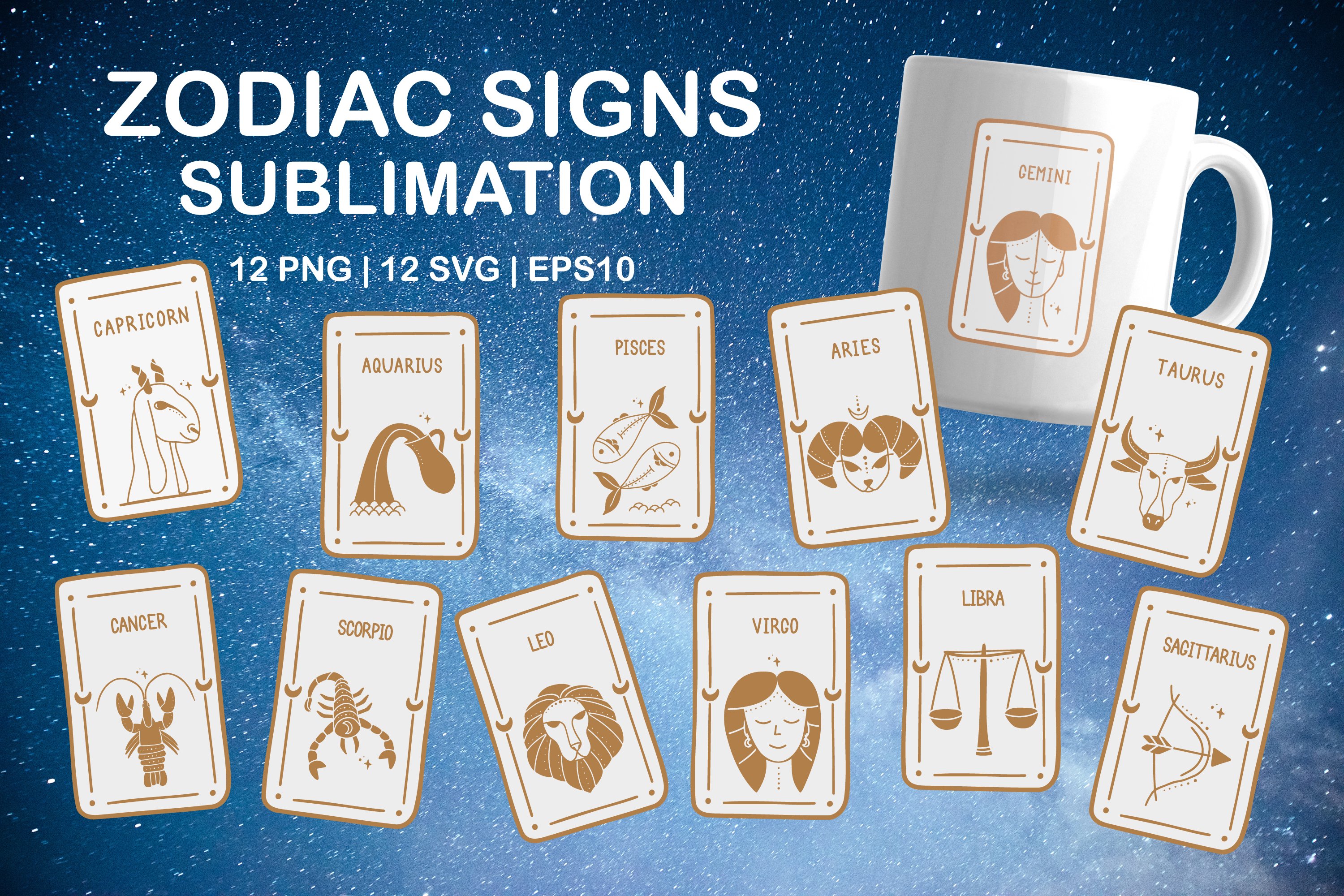 Zodiac signs playing cards 60 photos - Youhoroscope.com
