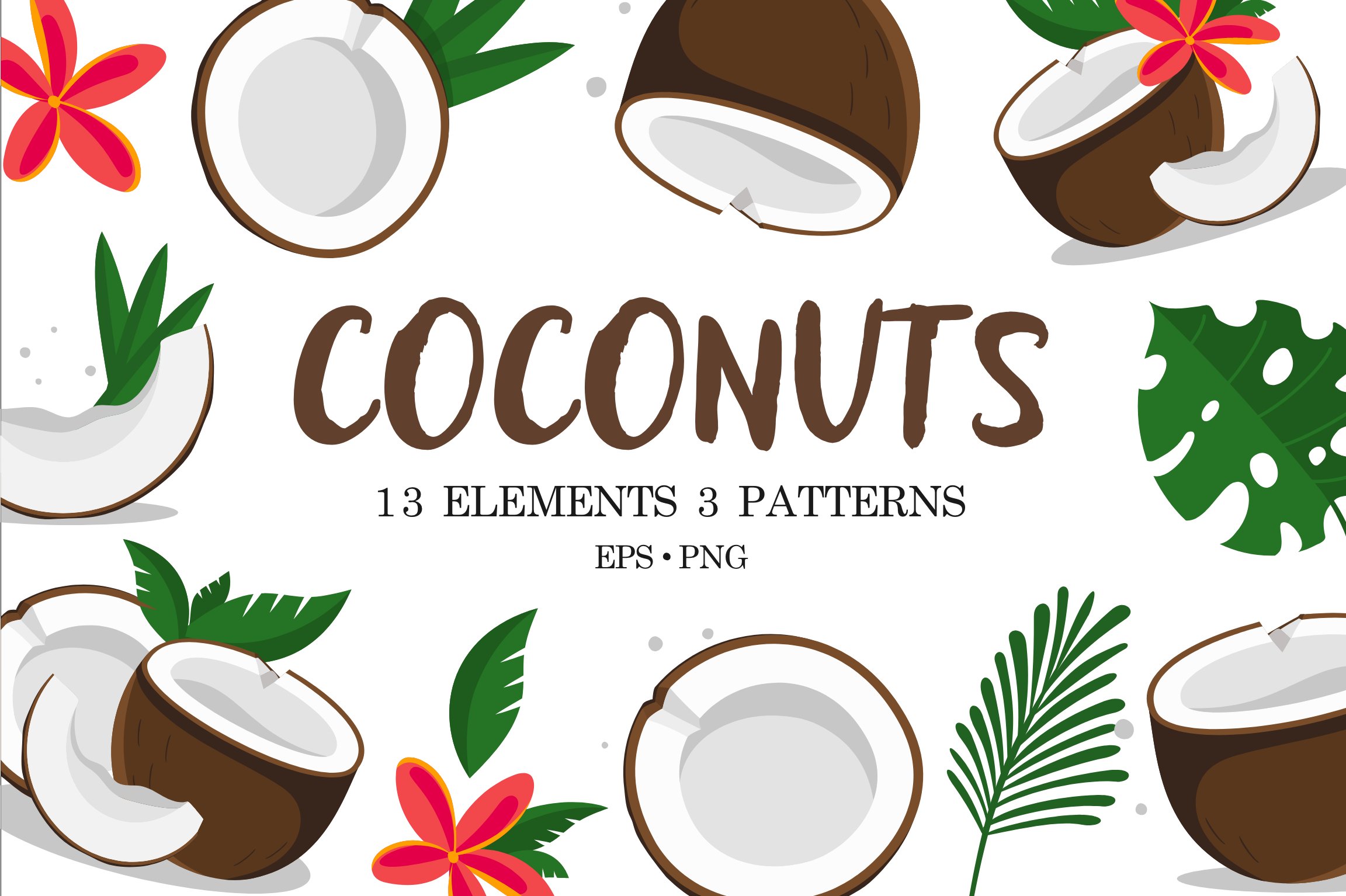 3 Coconuts Clipart