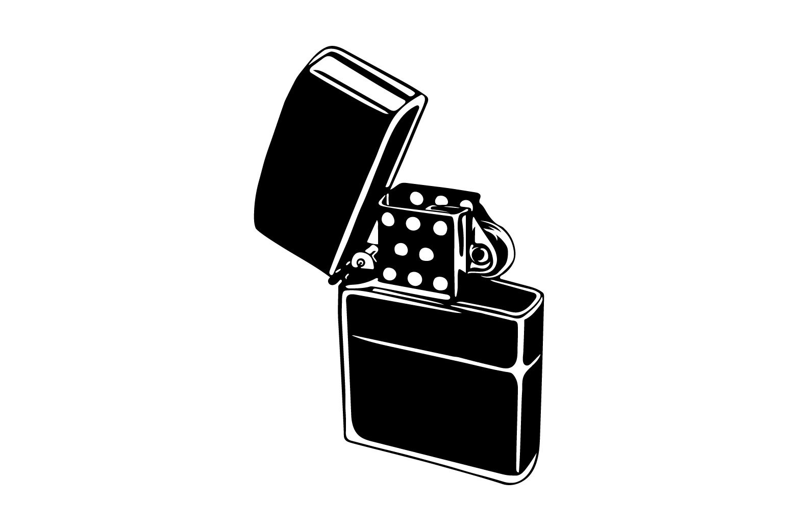 Lighter Clipart Black And White