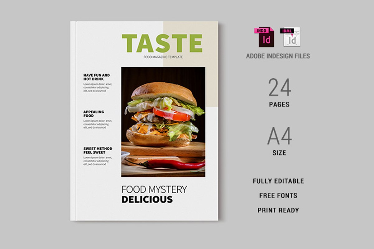Food Magazine Layout Inspiration