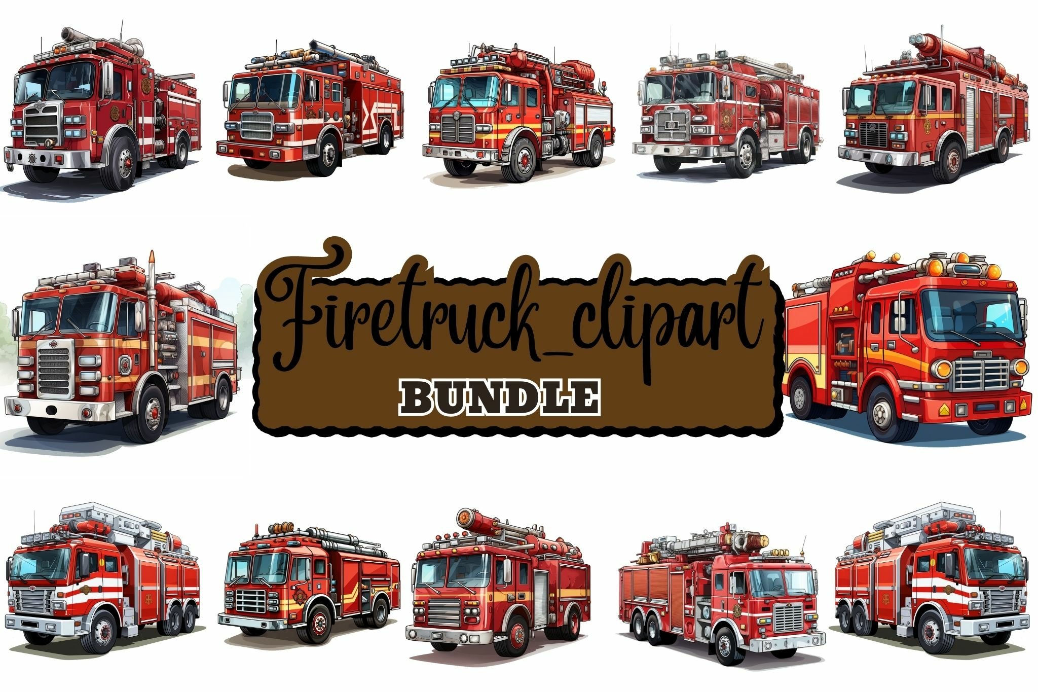 Firefighter Truck Drawings