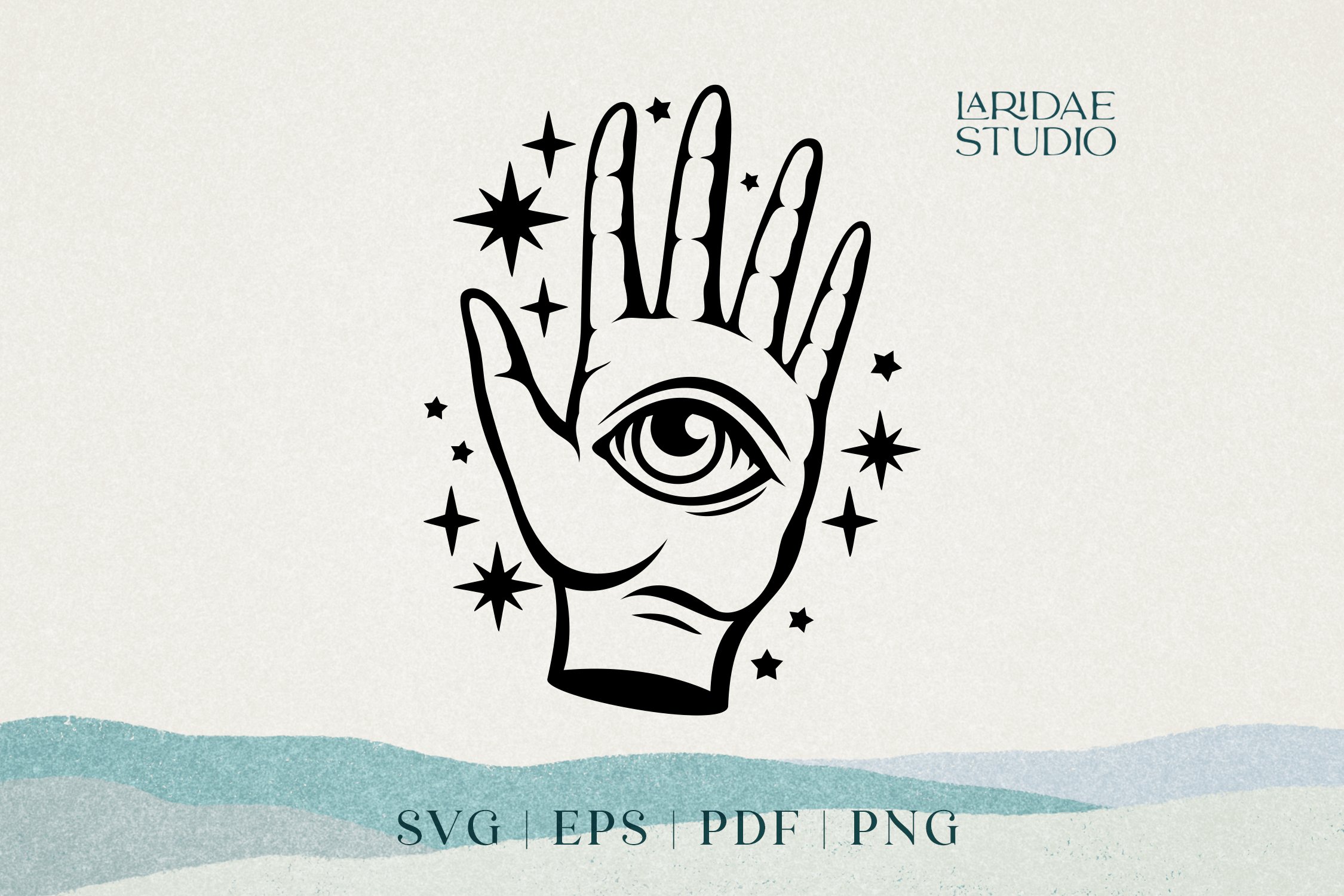 Witchy Hand SVG, Evil Eye SVG, Mystical boho svg files (1827628) | SVGs ...