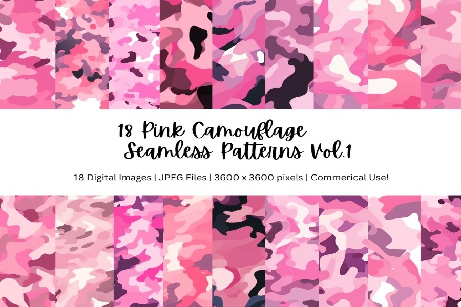 Pink Digital Camo Pattern